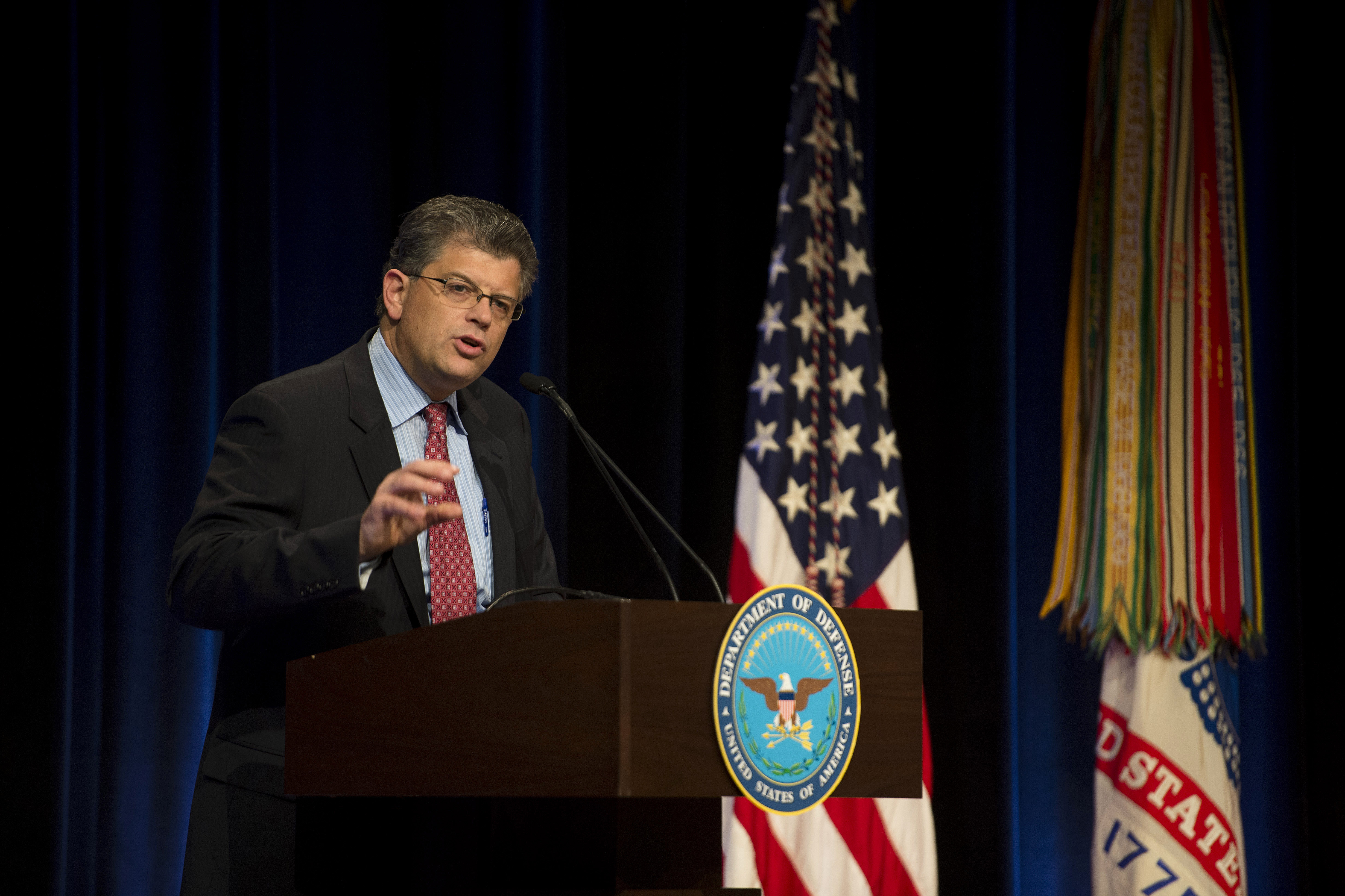 Michael Rhodes, DoD director of administration and management, gives ...