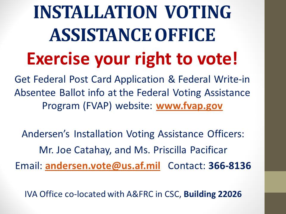 Exercise your right to vote!