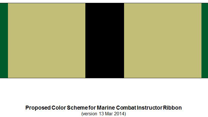 Marine Corps Combat Instructor Ribbon Established