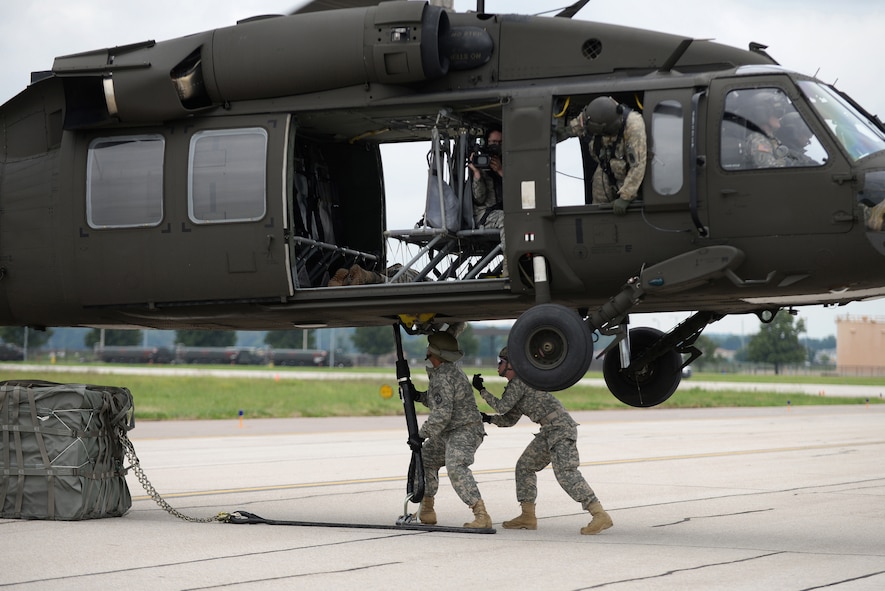 High Intensity Training: Members of various agencies practice 'sling ...