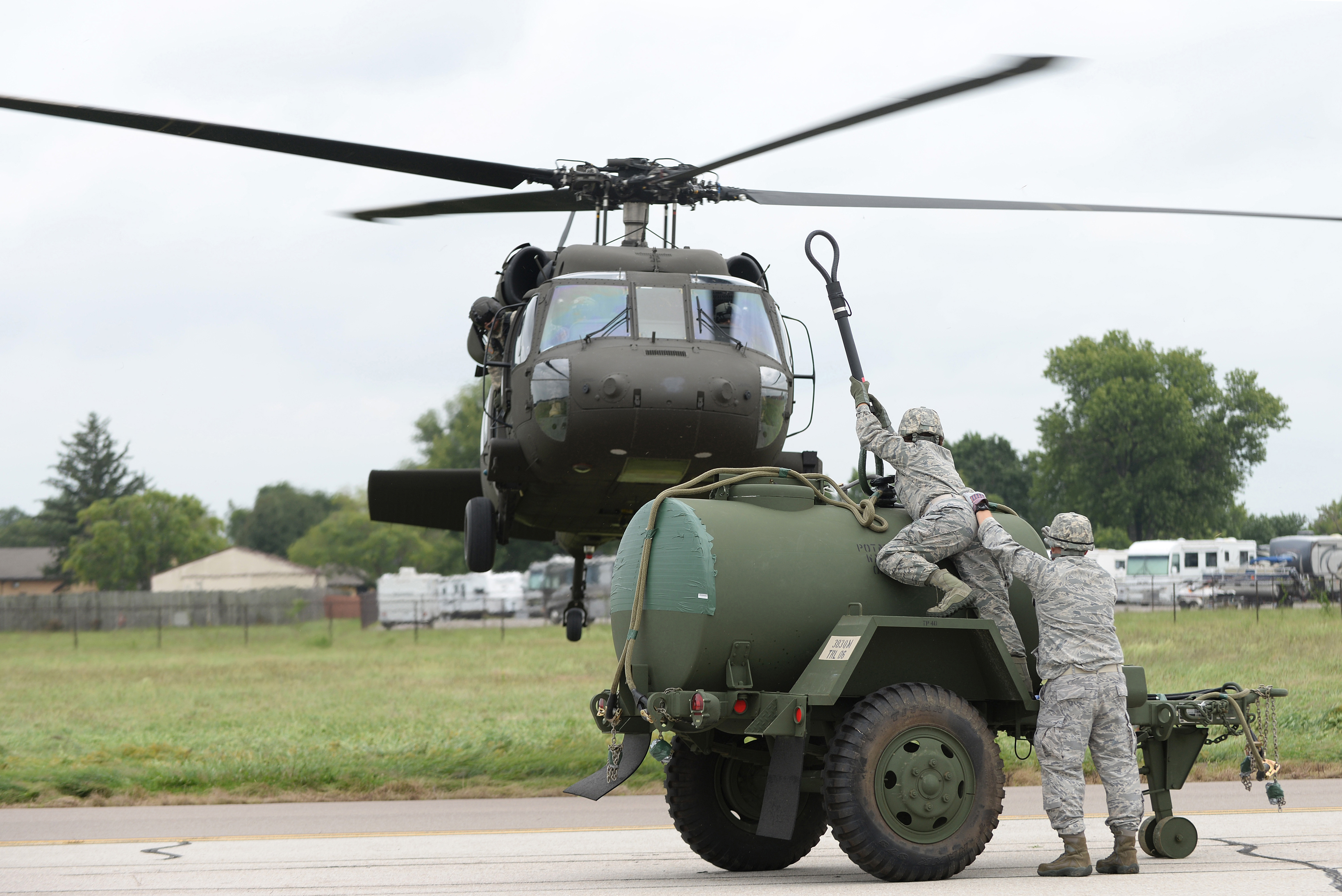 High Intensity Training: Members of various agencies practice 'sling ...