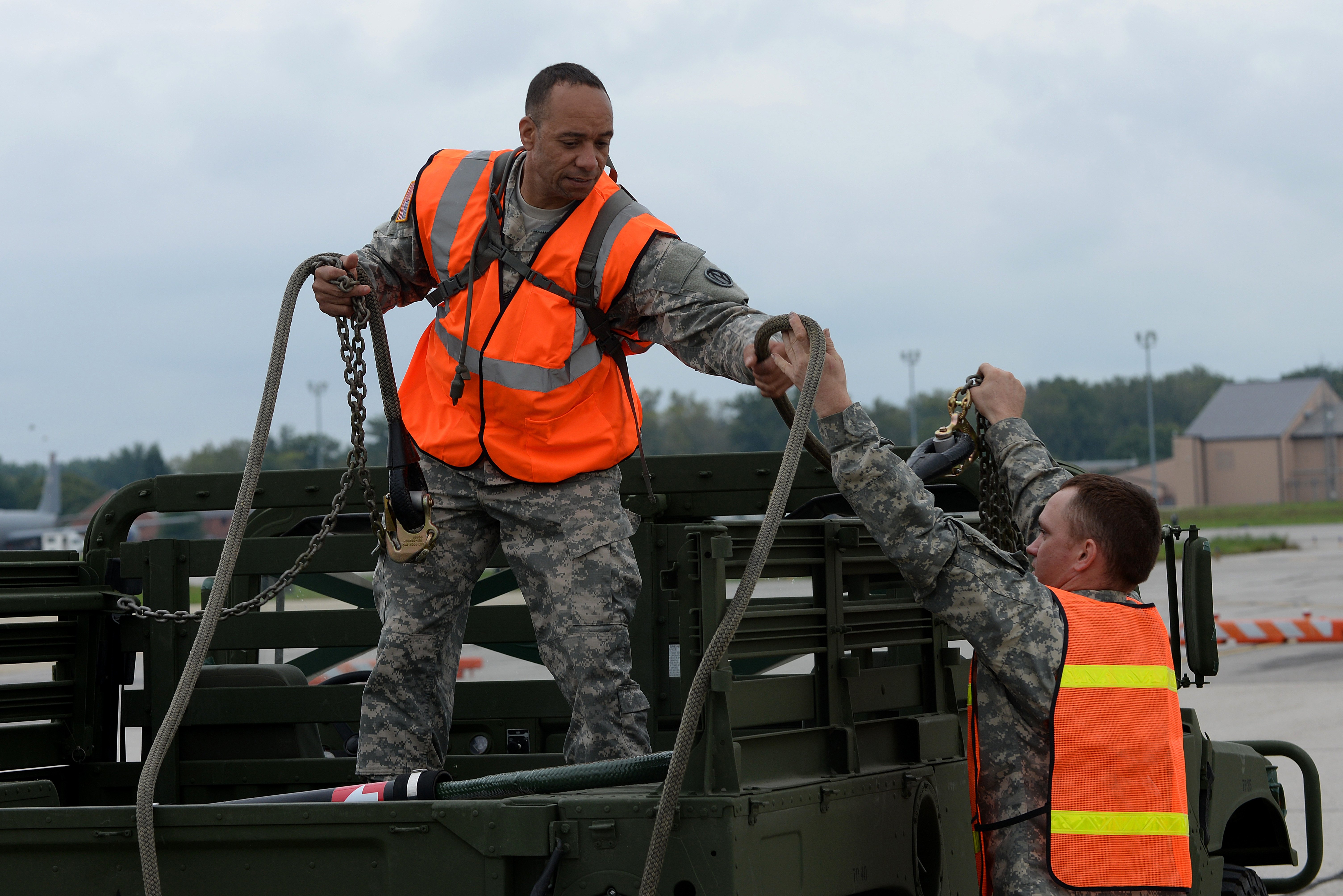 High Intensity Training: Members of various agencies practice 'sling ...