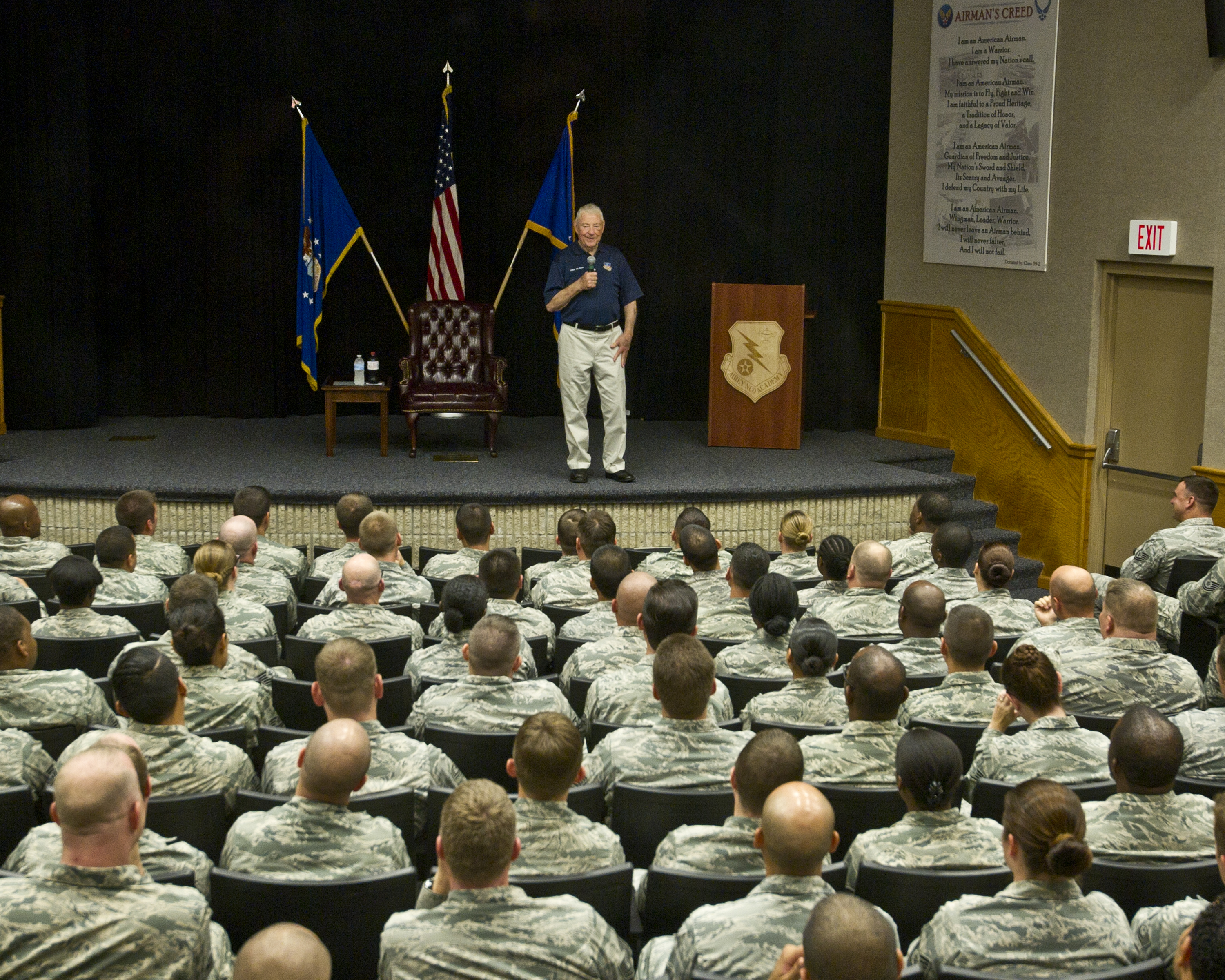 Retired Chief Master Sgt. of the Air Force number five Robert Gaylor ...