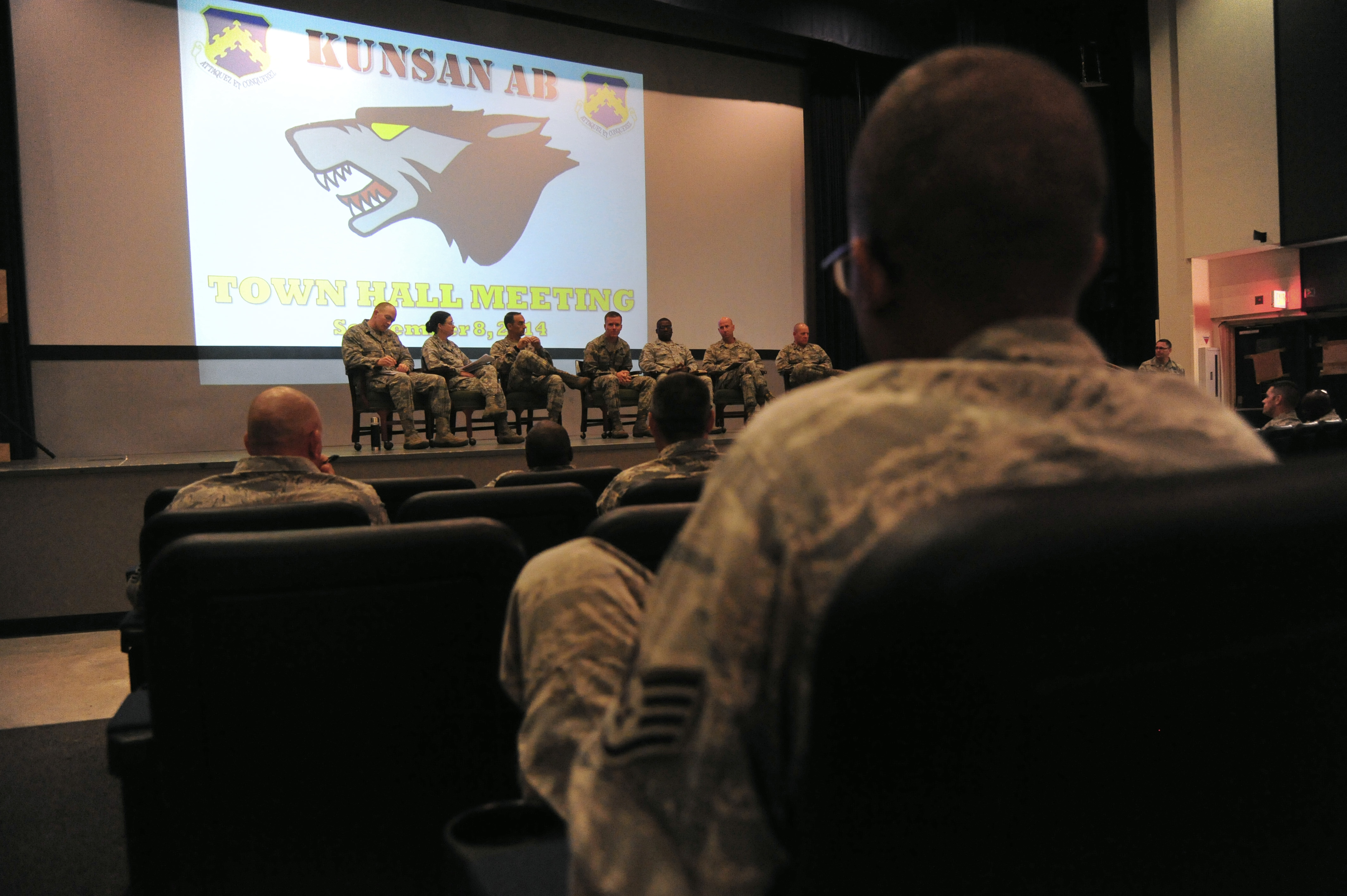 Wolf hears from Airmen at town hall > Kunsan Air Base > Kunsan Air Base