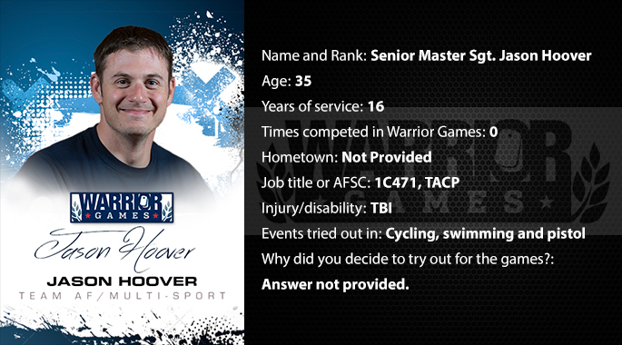 Warrior Games Profile - Jason Hoover > Air Force > Article Display