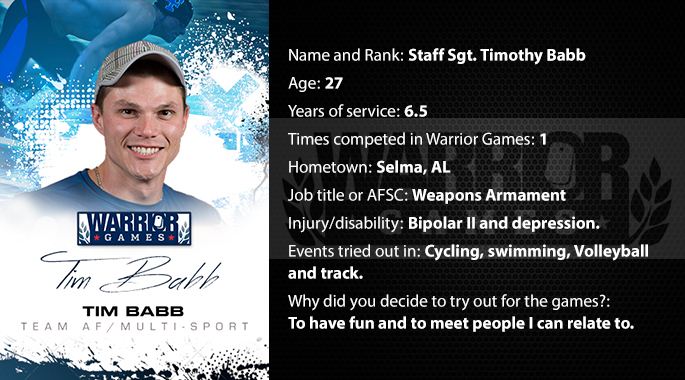 Warrior Games Profile - Timothy Babb > Air Force > Article Display