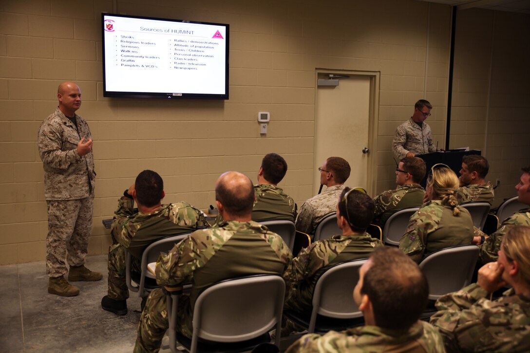 Marines, British soldiers practice tactical site exploitation during ...