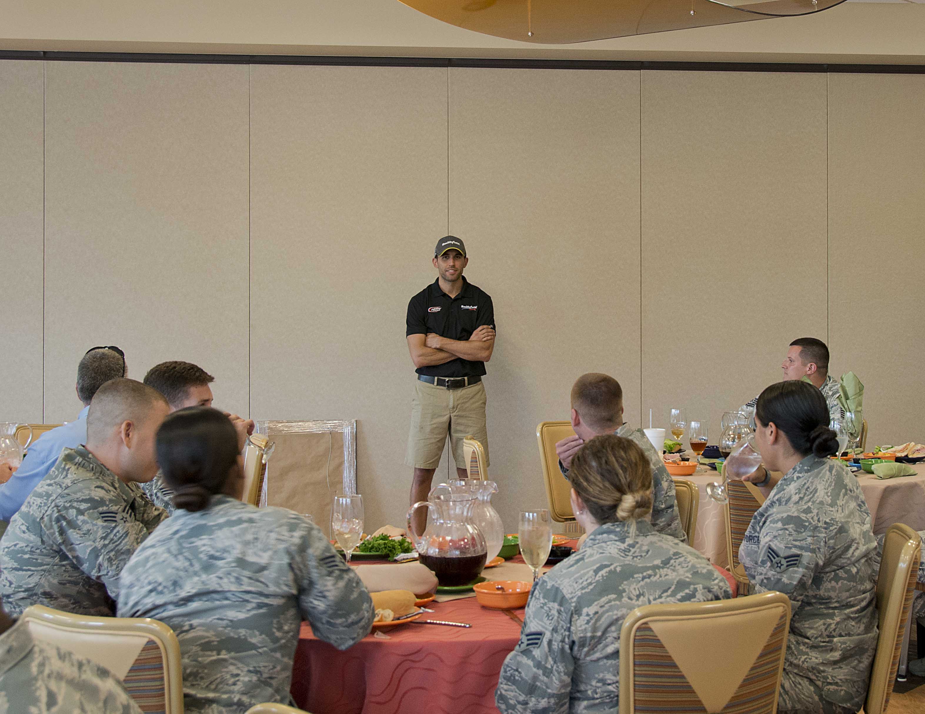 NASCAR driver experiences live fire exercise, serves as crew chief at ...