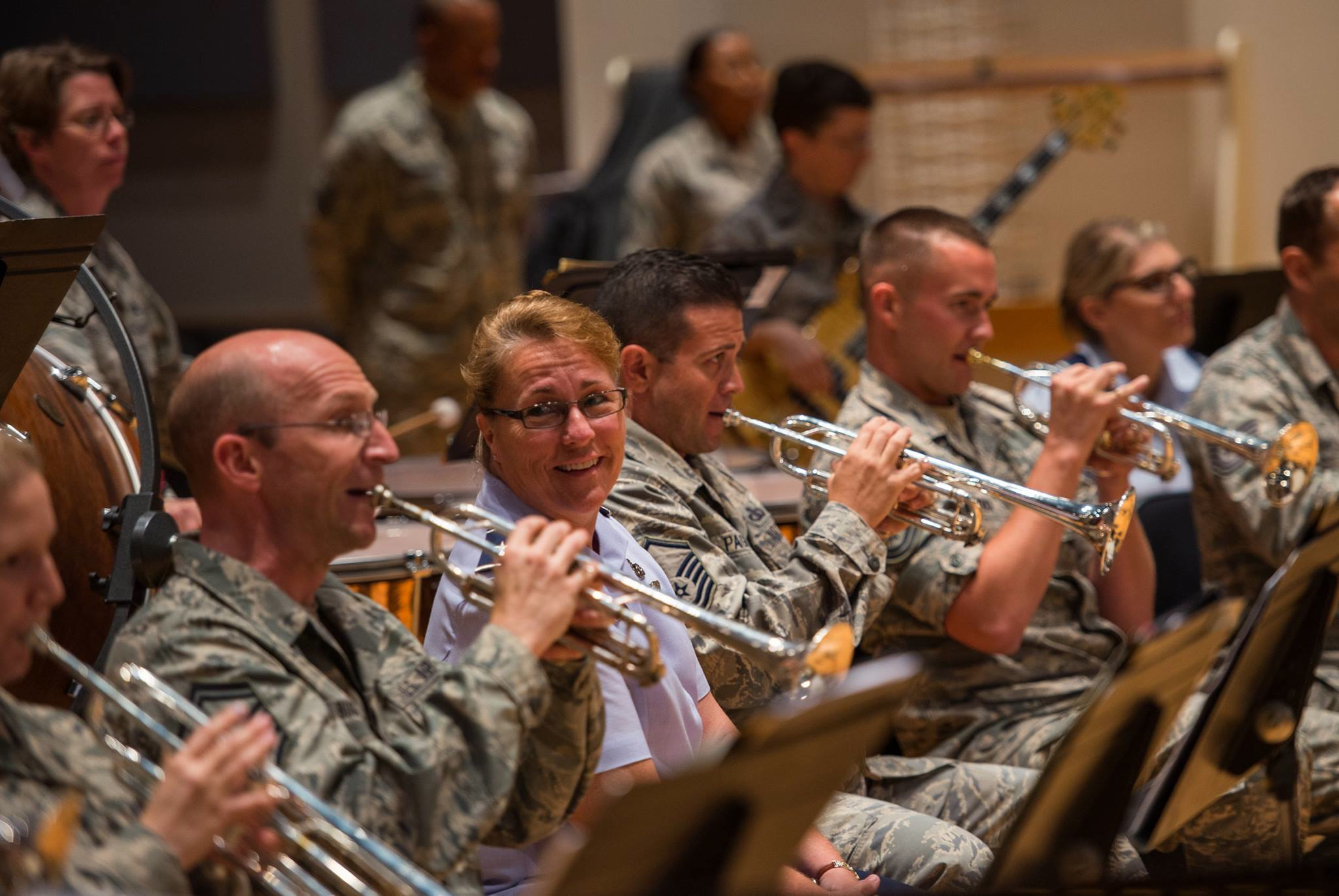 Brig. Gen. Cook visits the USAF Band