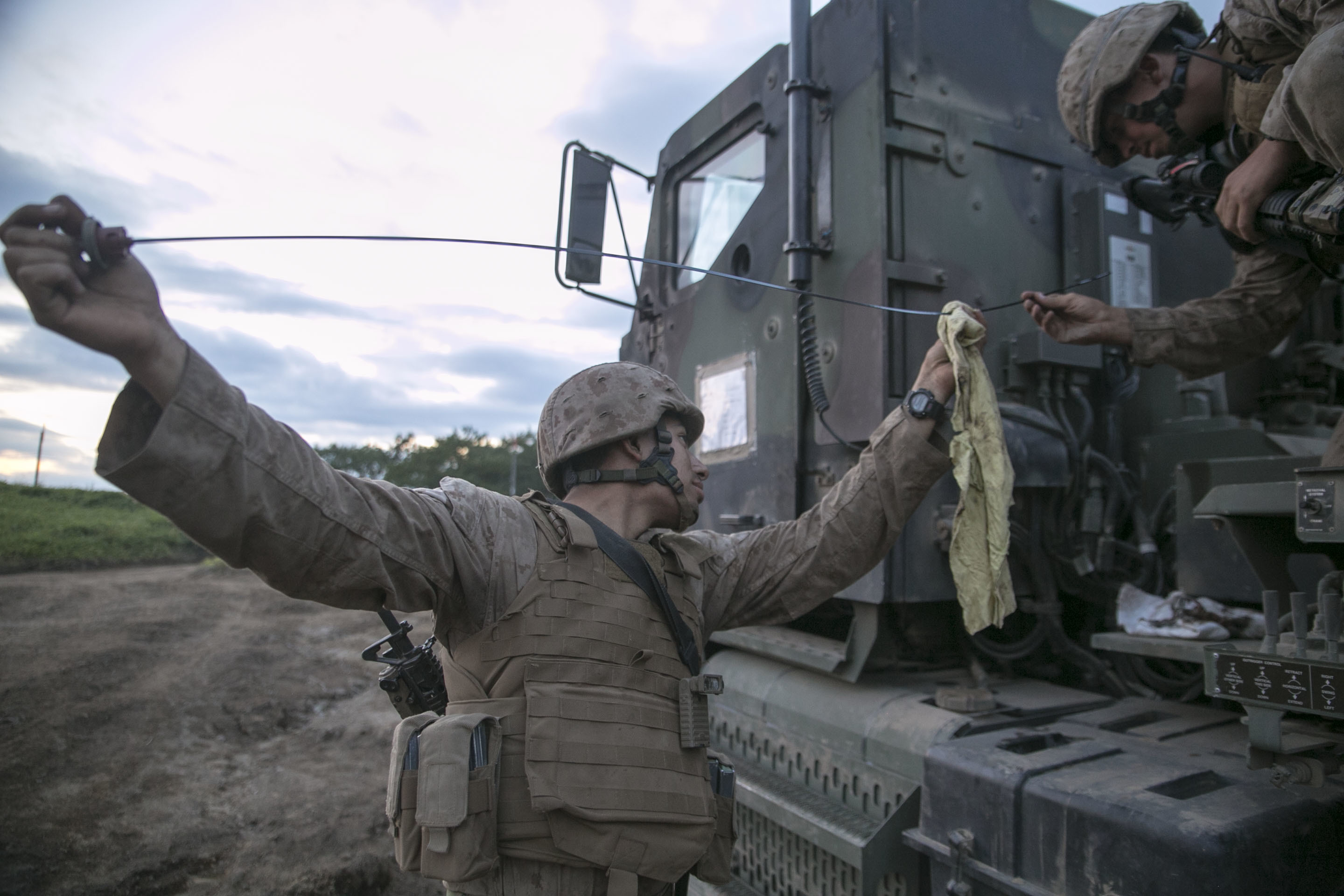 Behind the boom: Support keeps artillery firing