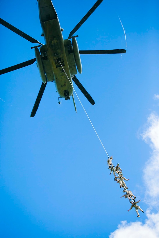 Air to Ground: Marine Corps Rappelling, Part 2