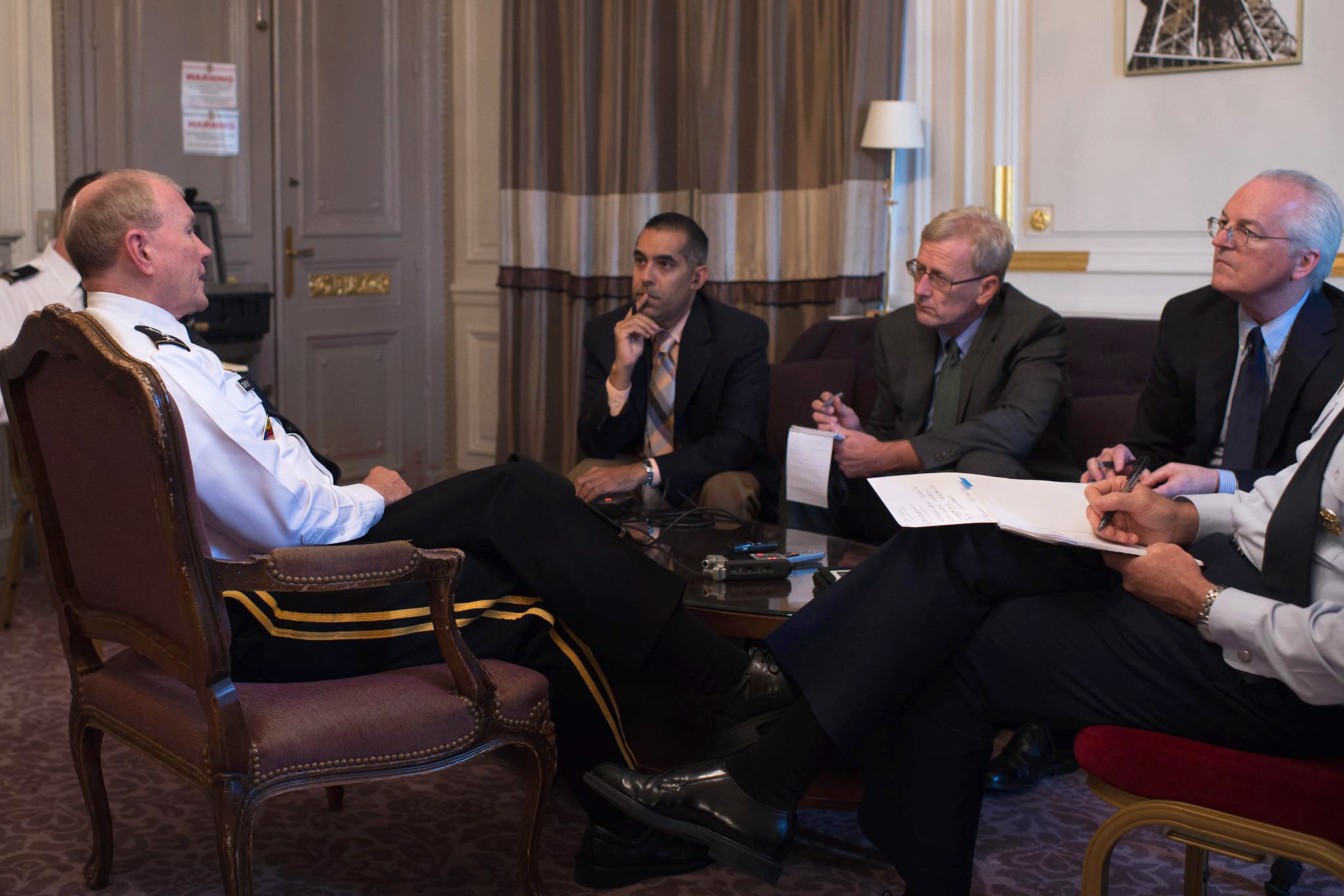 U.S. Army Gen. Martin E. Dempsey, left, chairman of the Joint Chiefs of ...