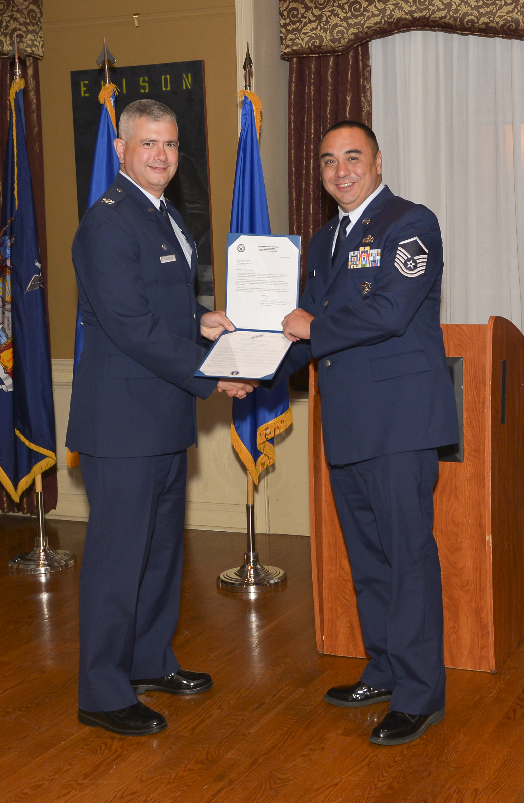 New master sergeants inducted into Senior NCO corps > 109th Airlift ...