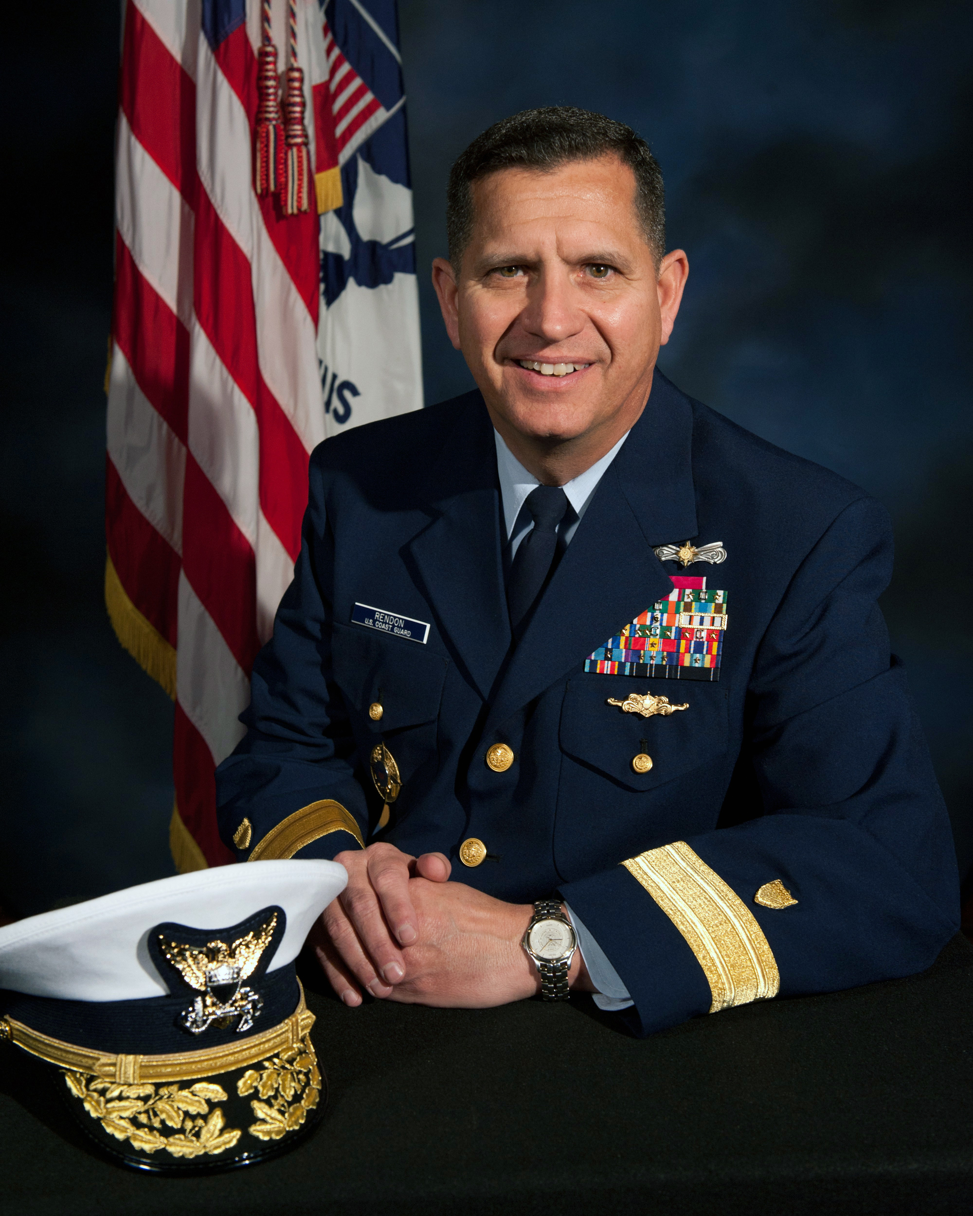 Official Portrait of Rear Adm. James Rendon