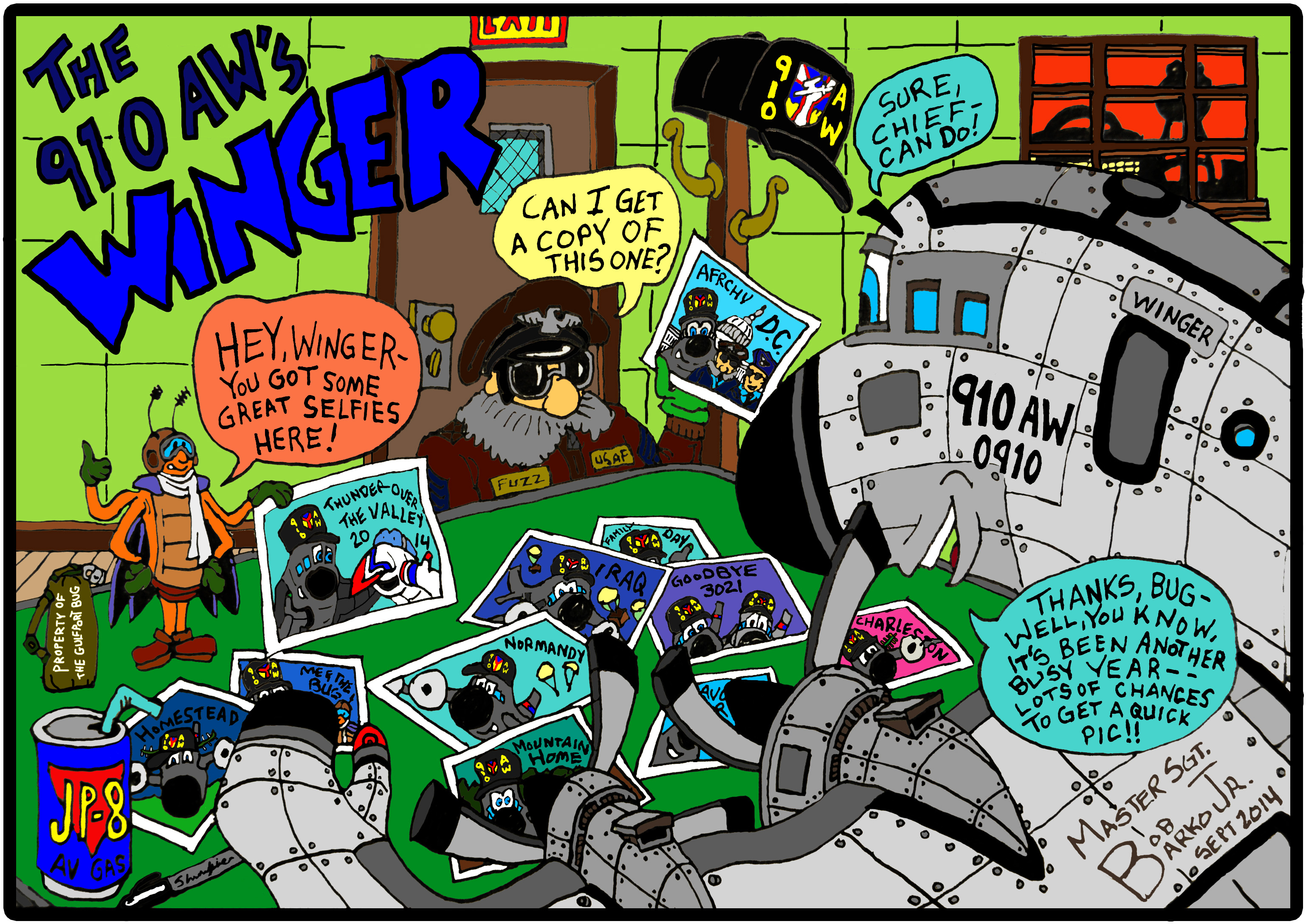 The 910 AW's 'Winger' looks over 2014 Selfies > Youngstown Air Reserve ...