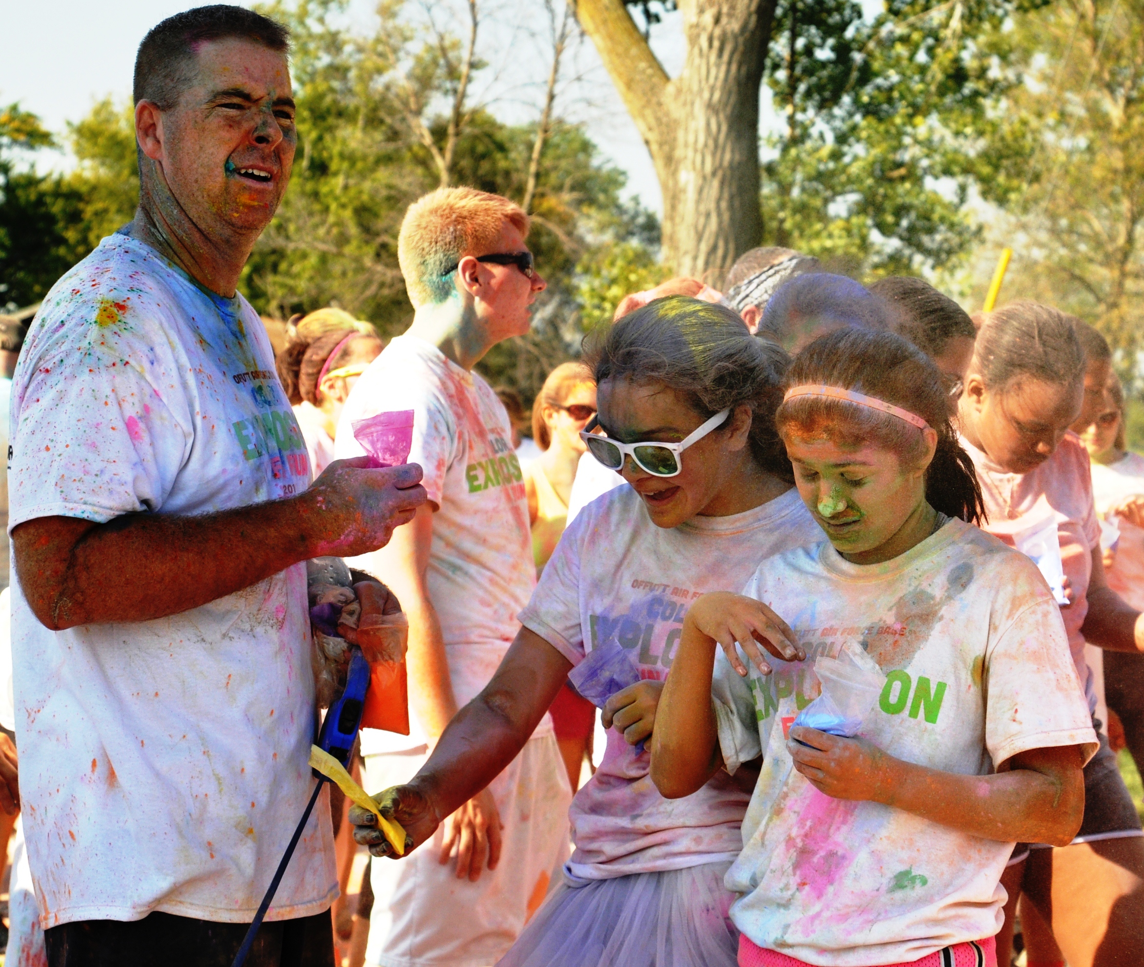 Color explosion at Base Lake, more than 500 present > Offutt Air Force ...