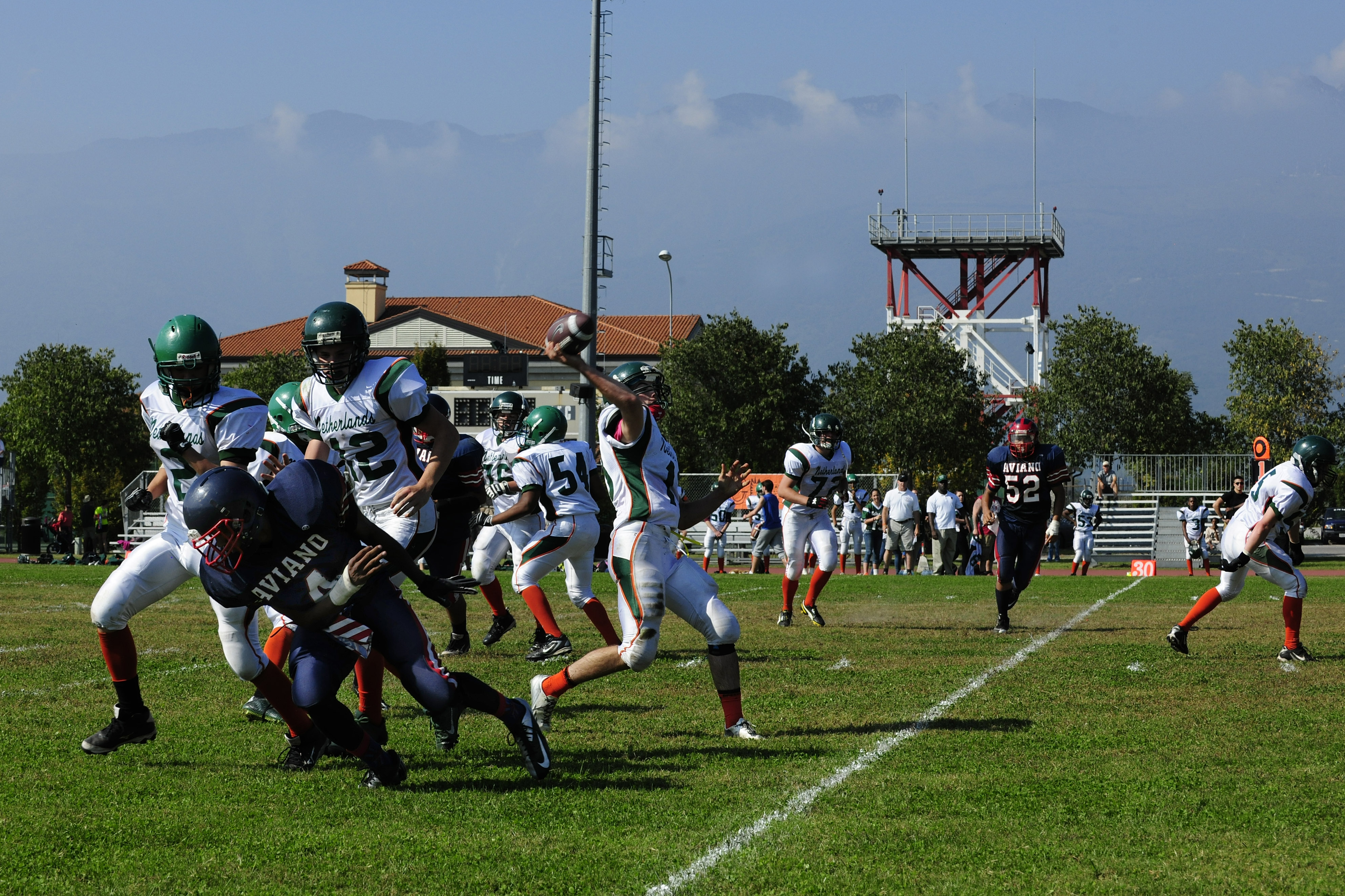 Aviano Saints tangle with AFNORTH Lions in homecoming game