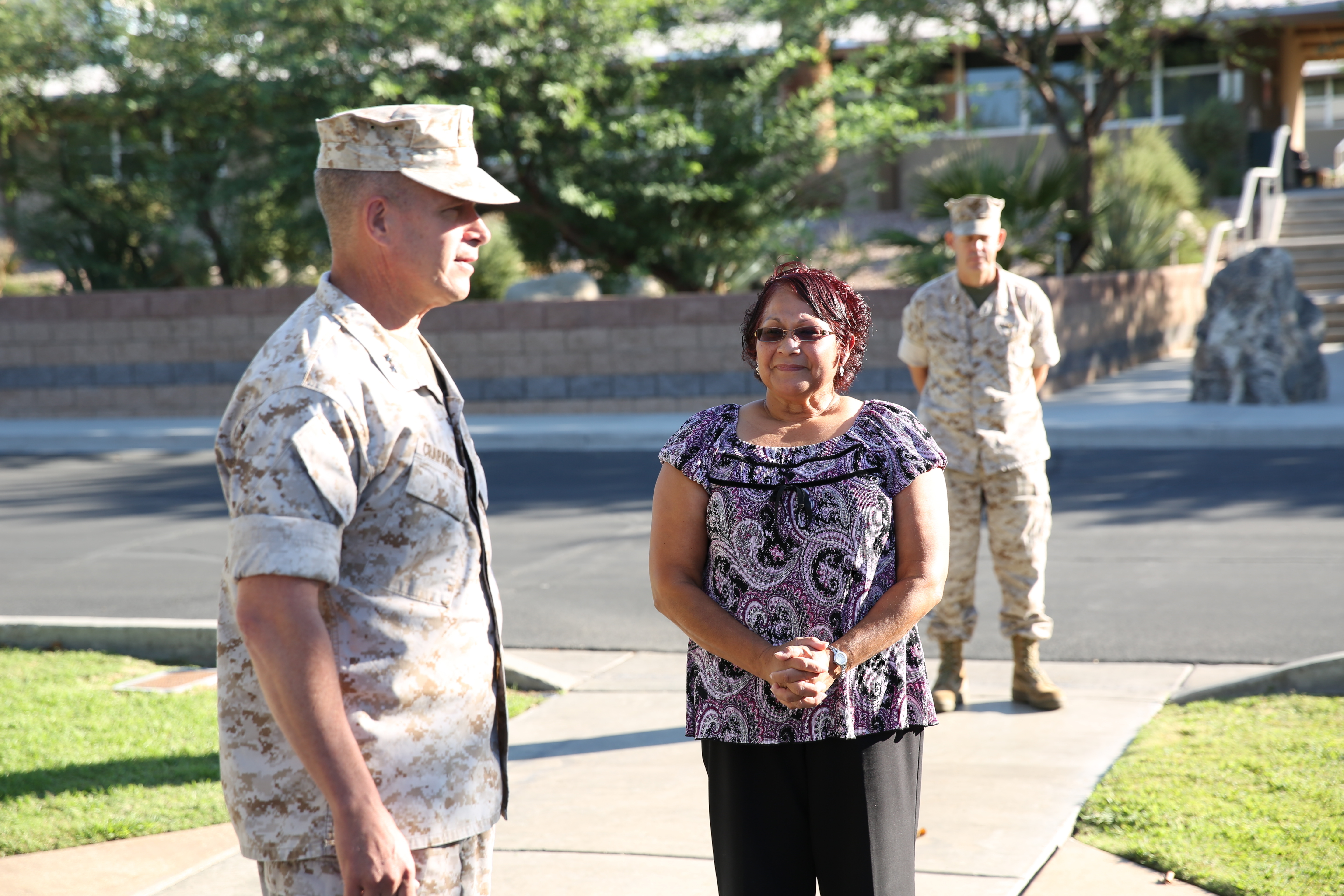 Combat Center civilian recognized