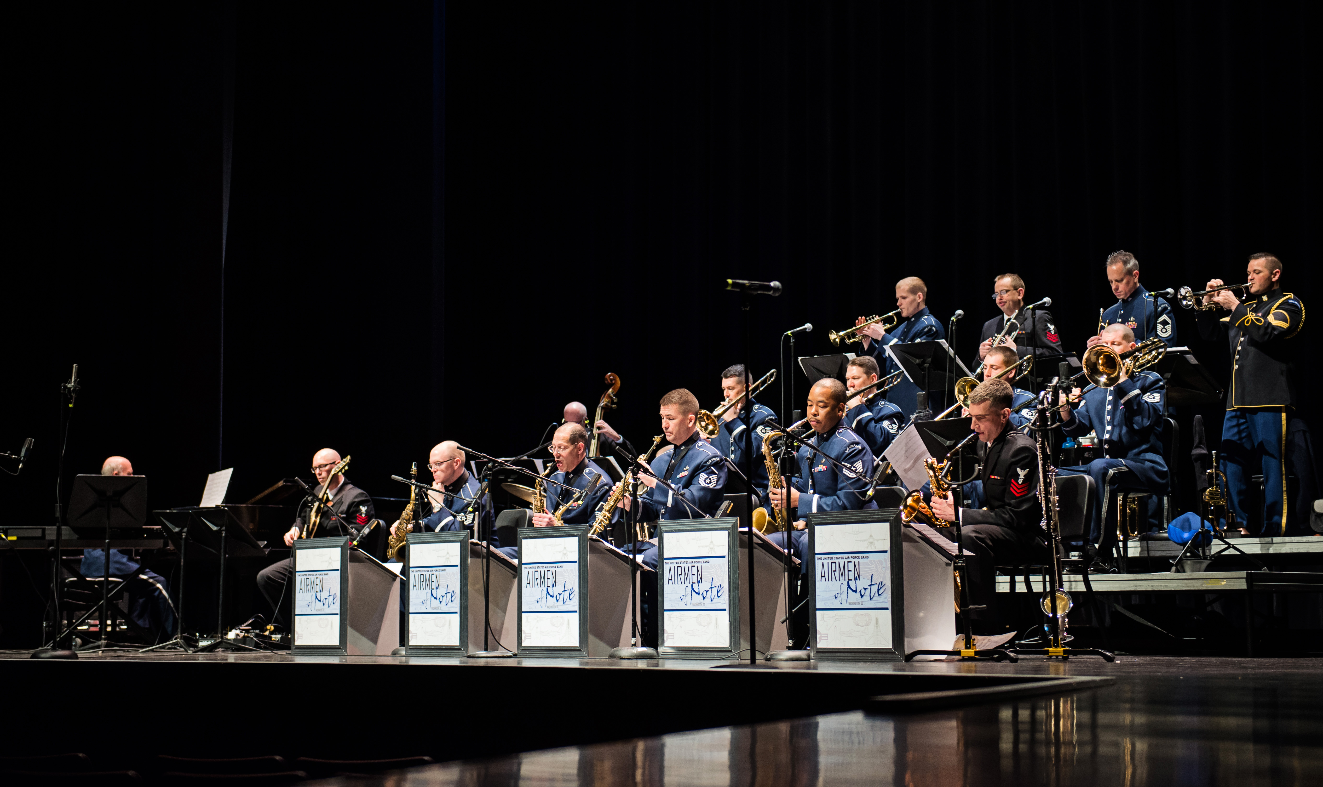 The Airmen of Note performs at Missouri State University.