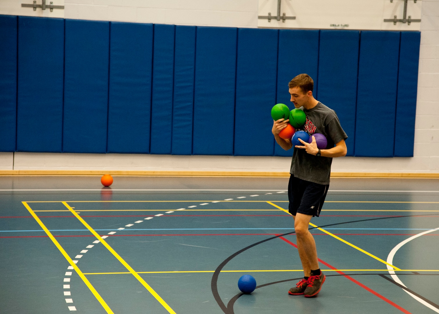 Team Thule tracks dodgeball match > Peterson and Schriever Space Force ...