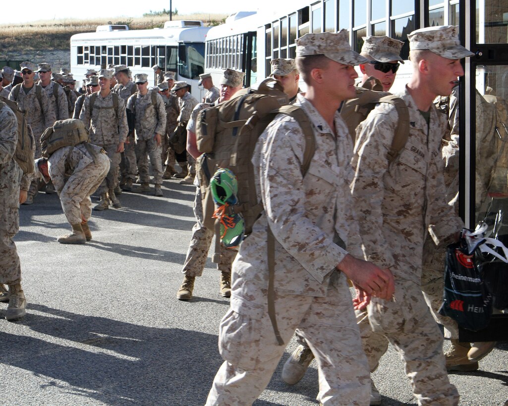 More than 130 Marines met with family, friends and co-workers upon ...