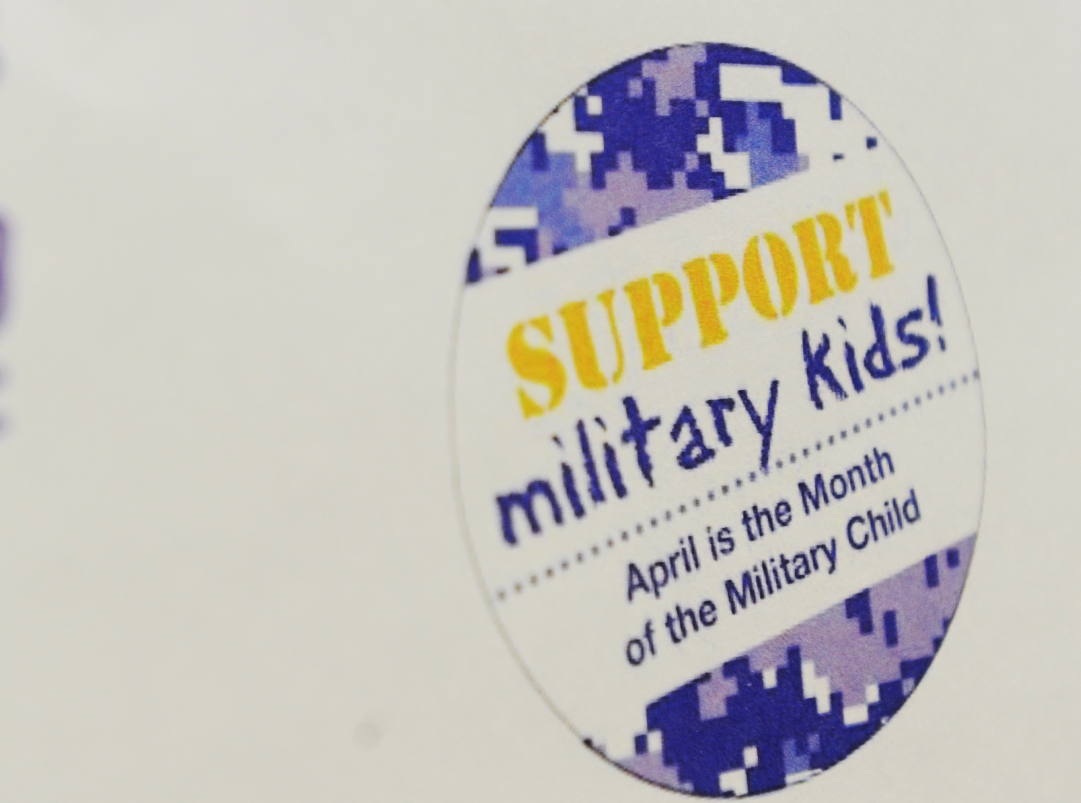 CDC Children 'Purple Up' for Month of the Military Child > Air Force ...