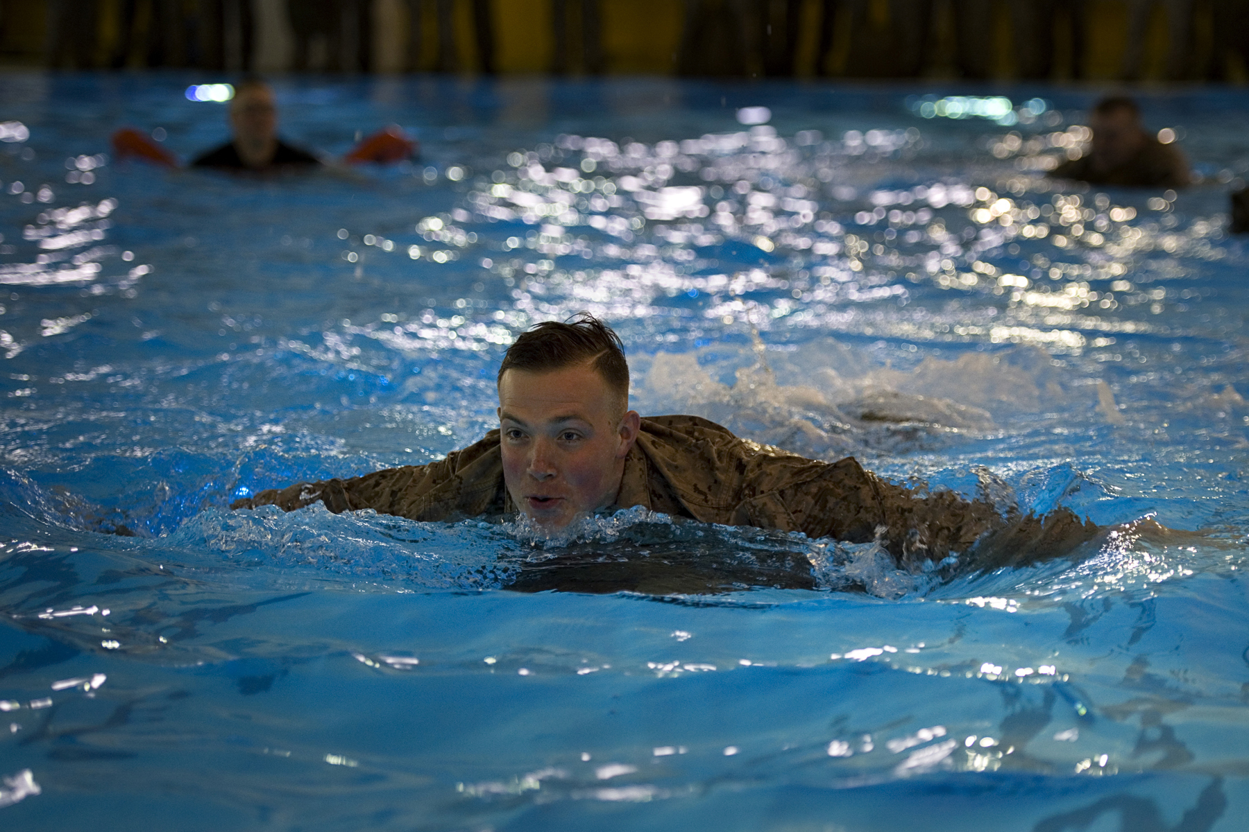 Swiming to the finish