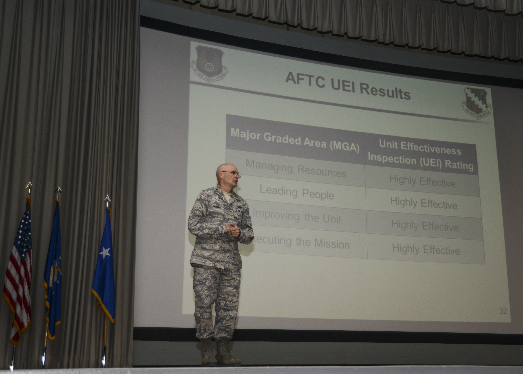 Commander's Call Maj. Gen. Arnold Bunch Jr.