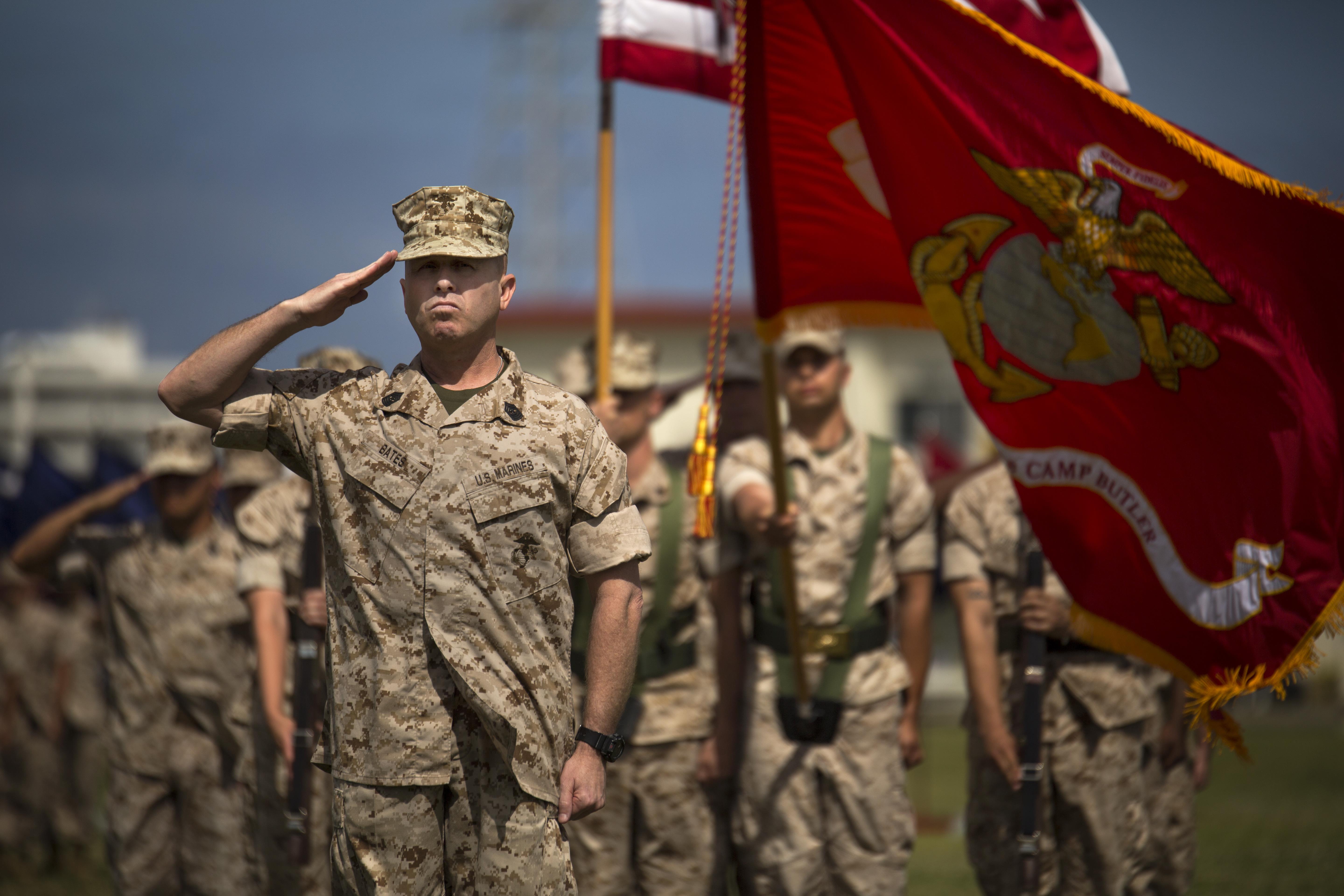 H&S Bn. says goodbye to Sgt. Maj. Bates, welcomes Young