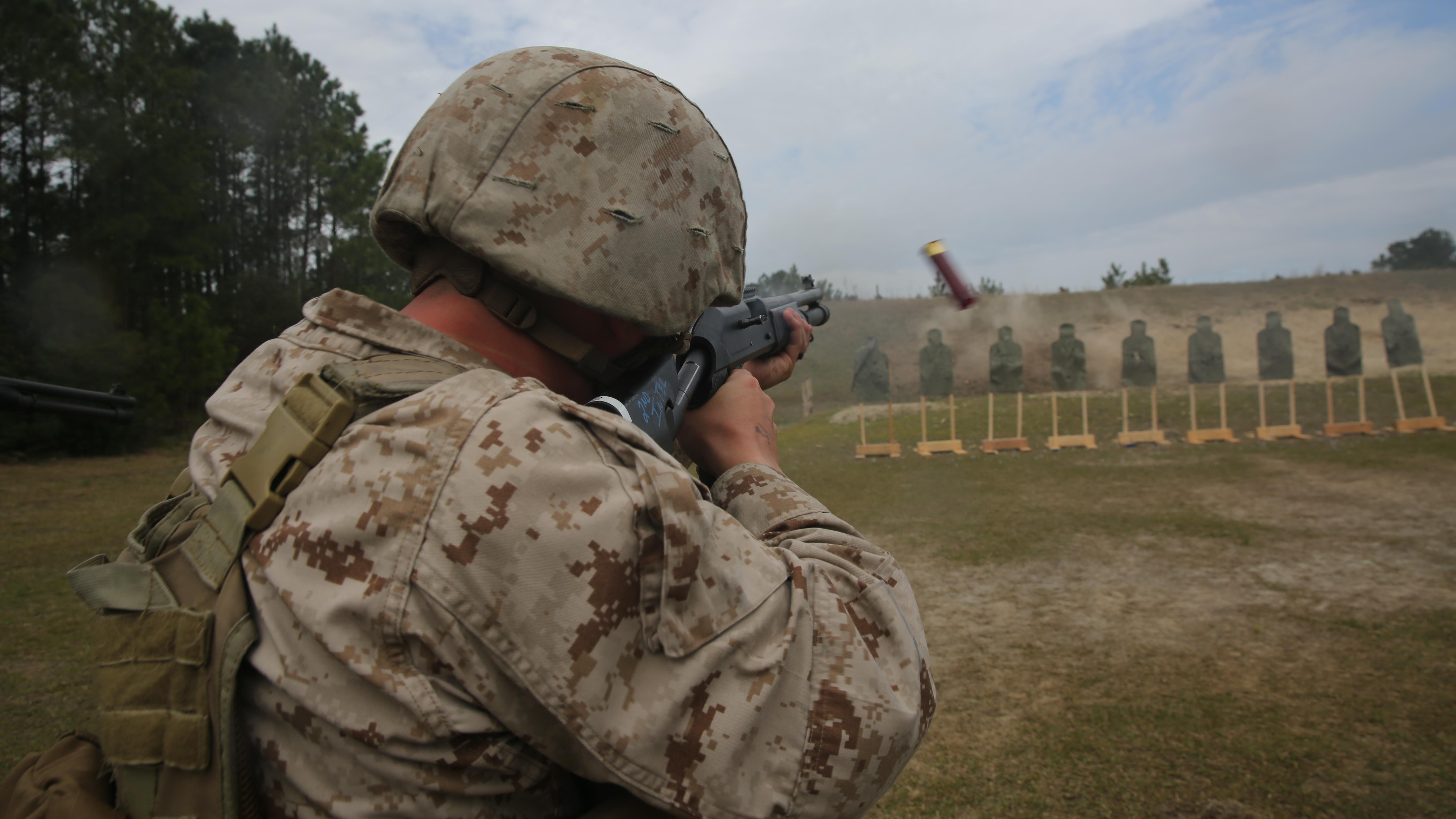 2nd Intel Bn trains on shotgun range > United States Marine Corps ...