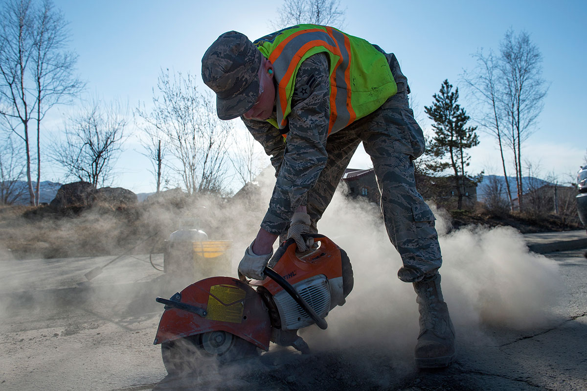 Springtime weather means pothole repair for 773d CES Airmen > Joint ...