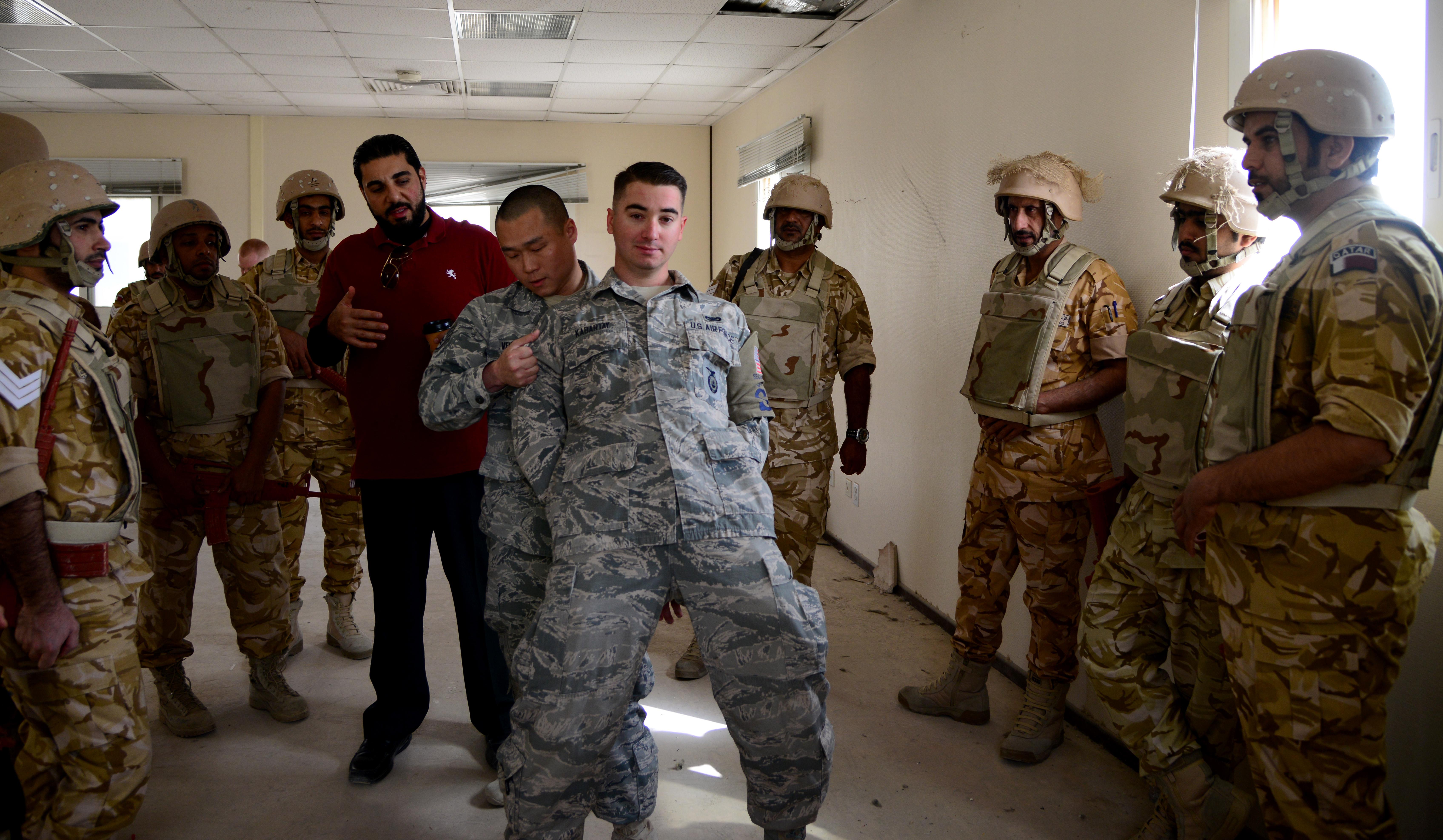 379th ESFS train alongside Qatari counterparts