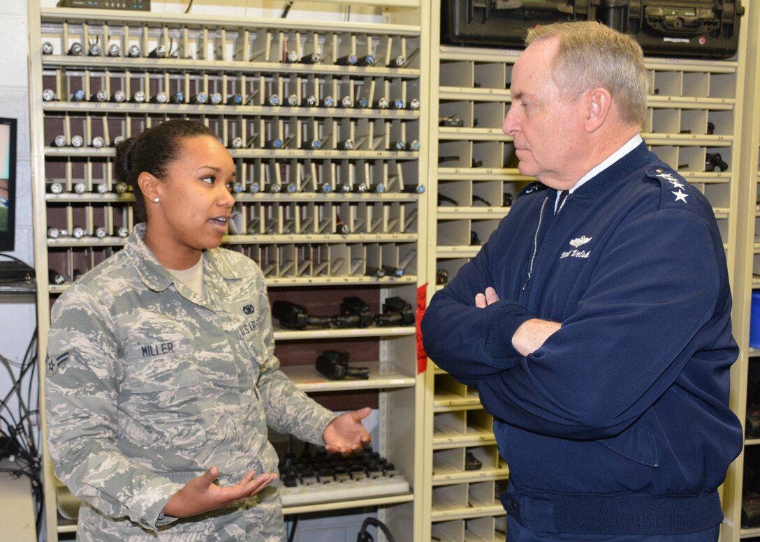 CSAF Visits 72nd SFS Armory