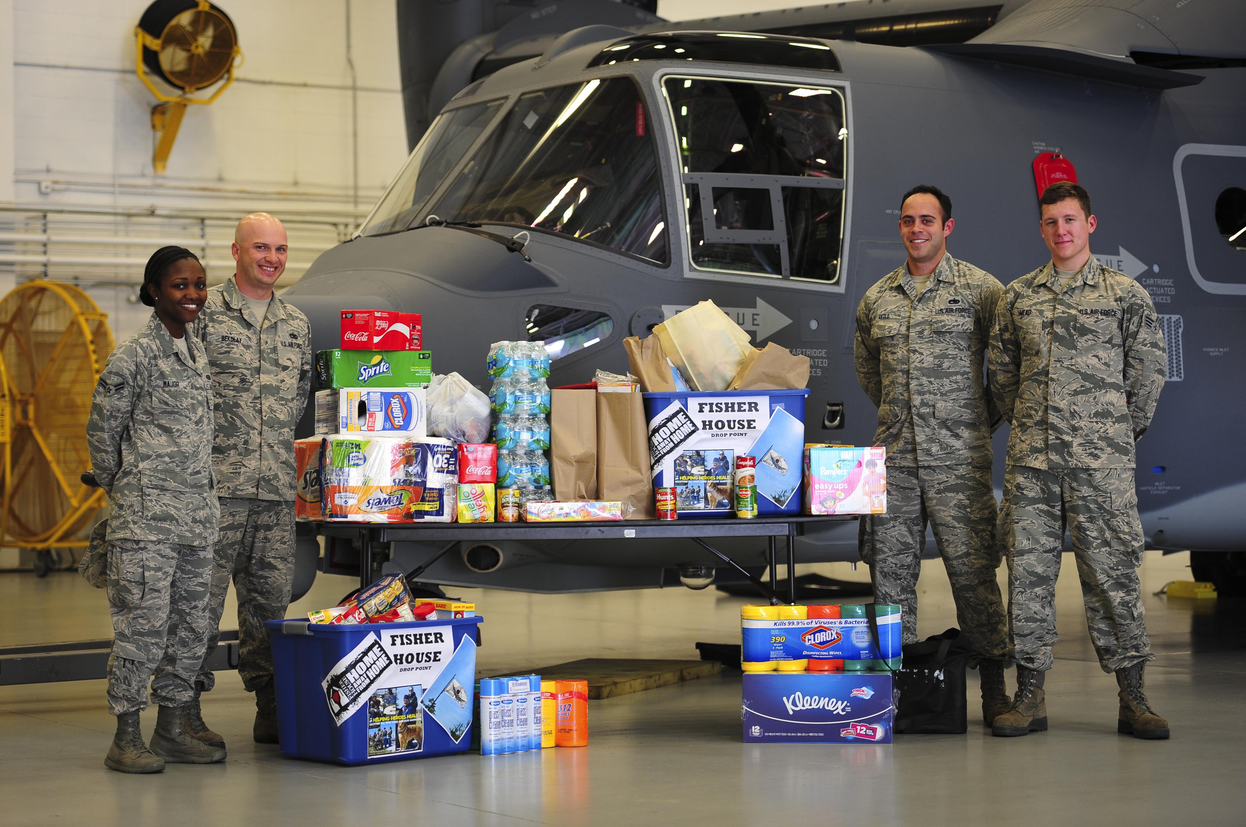 Aircraft Maintenance Squadron gives to Fisher House of the Emerald ...