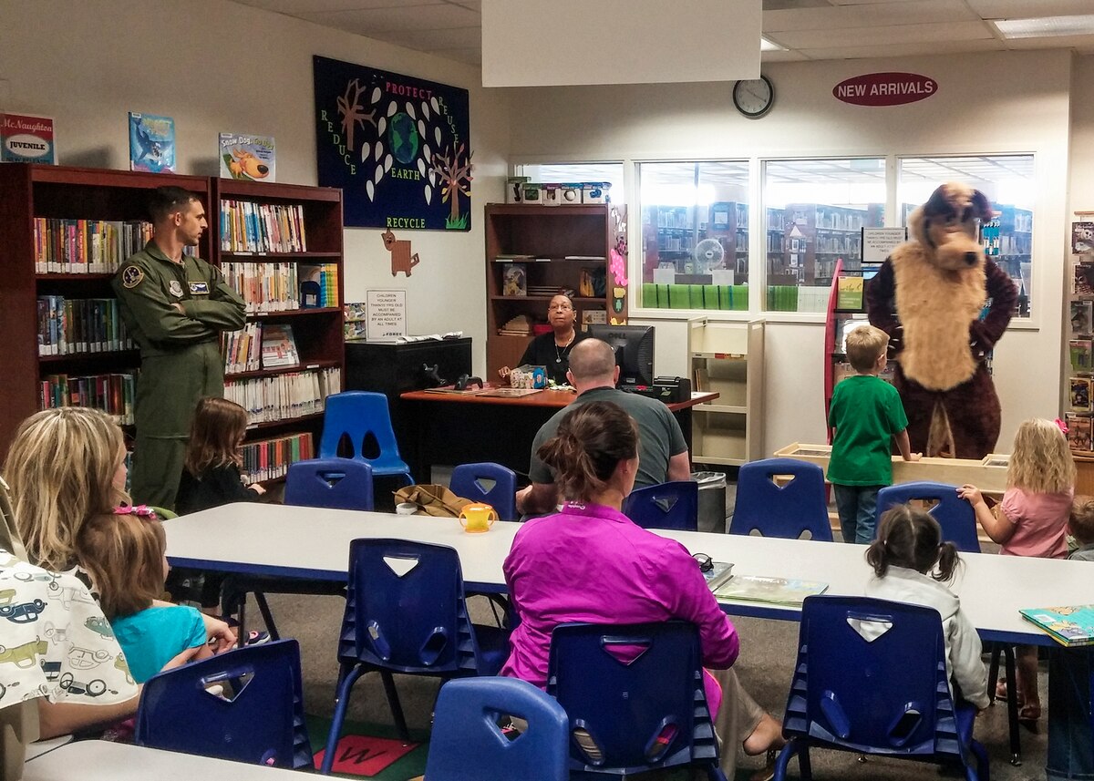 Eddy Coyote attends library open house > Edwards Air Force Base ...