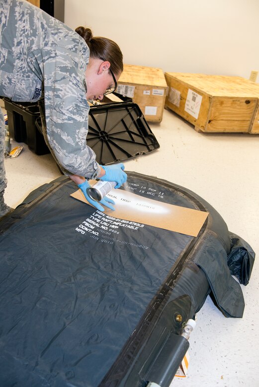 347th OSS inspects life preservers to keep pilots afloat > Moody Air ...