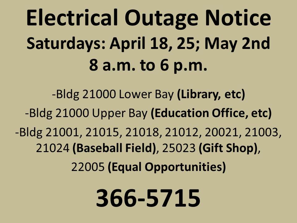 Electrical Outage Notice