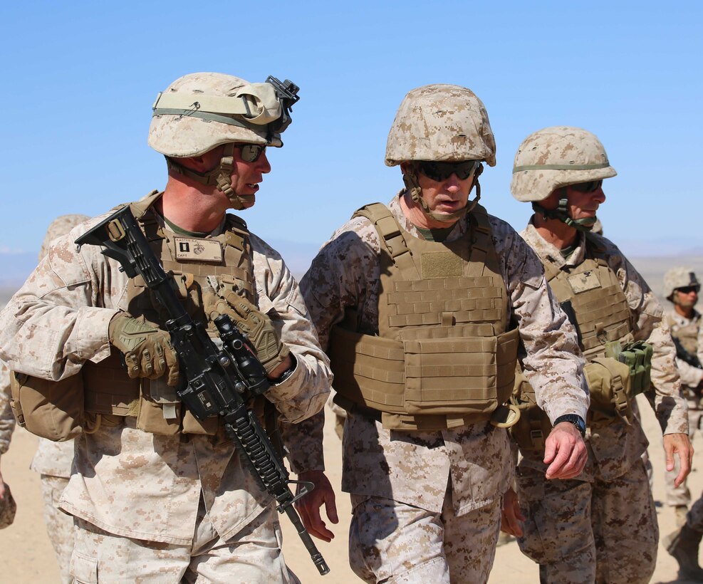 Commandant, Sergeant Major of the Marine Corps, visit Integrated Task Force