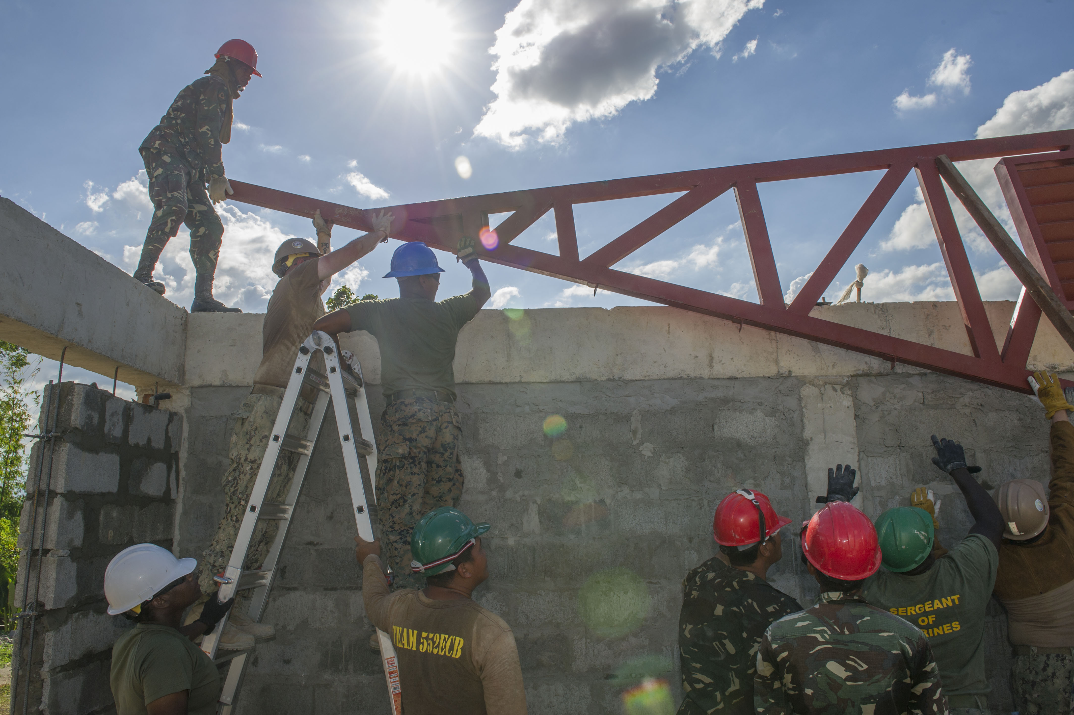 US, Philippine Armed Forces build schools in the Philippines