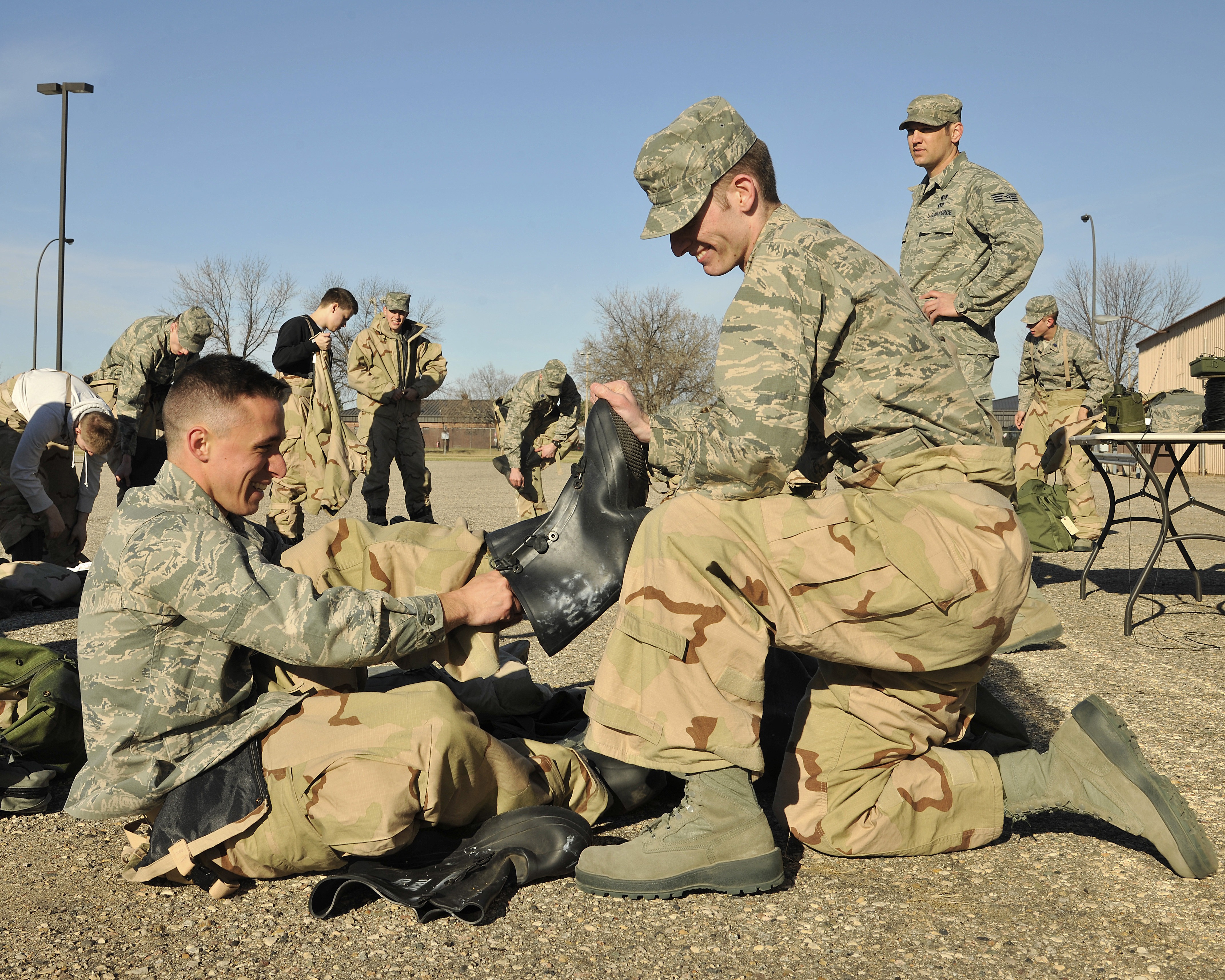Air Force ROTC cadets hold training exercise on Grand Forks Air Force ...