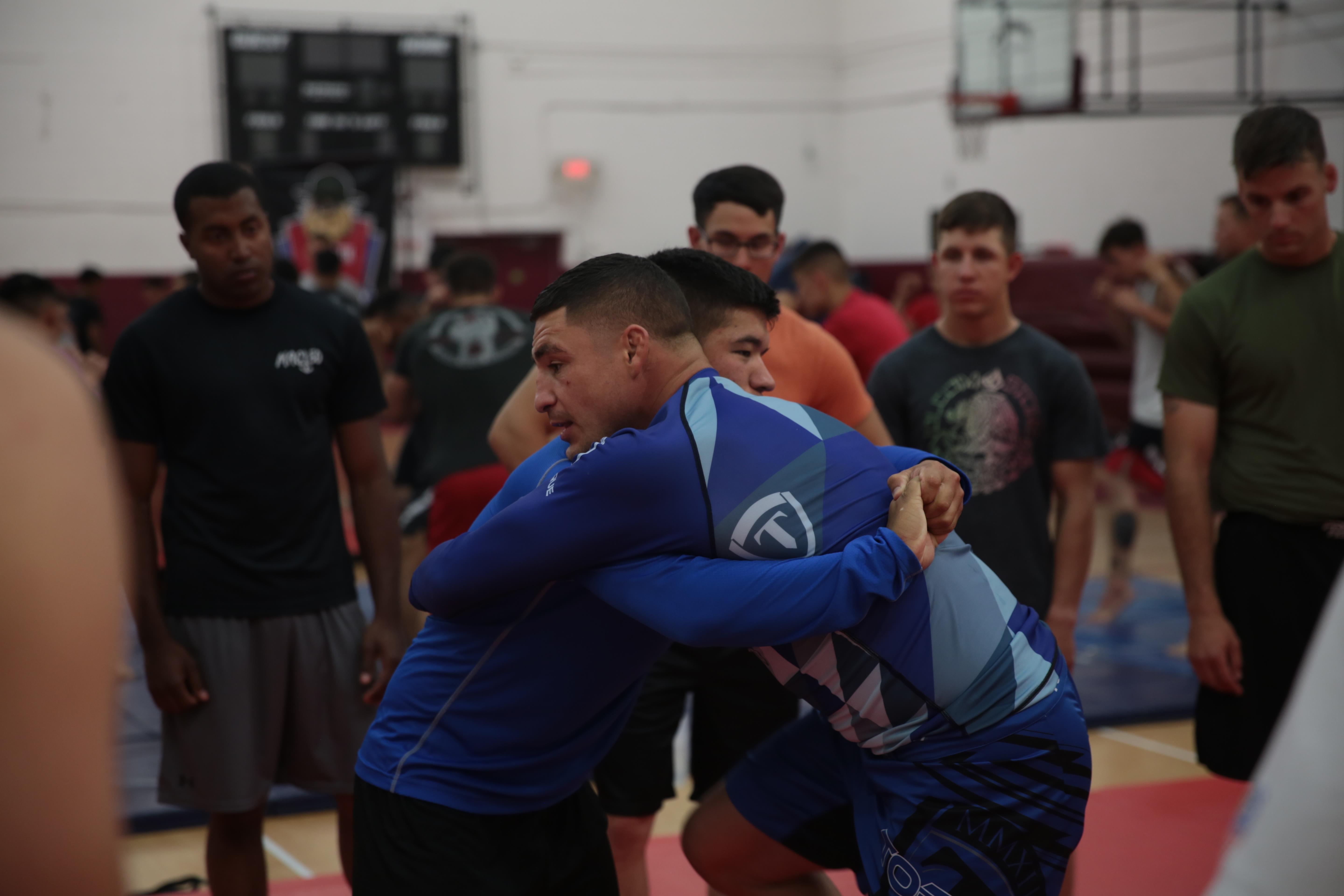 Marines, sailors participate in UFC Clinic and Fight Night