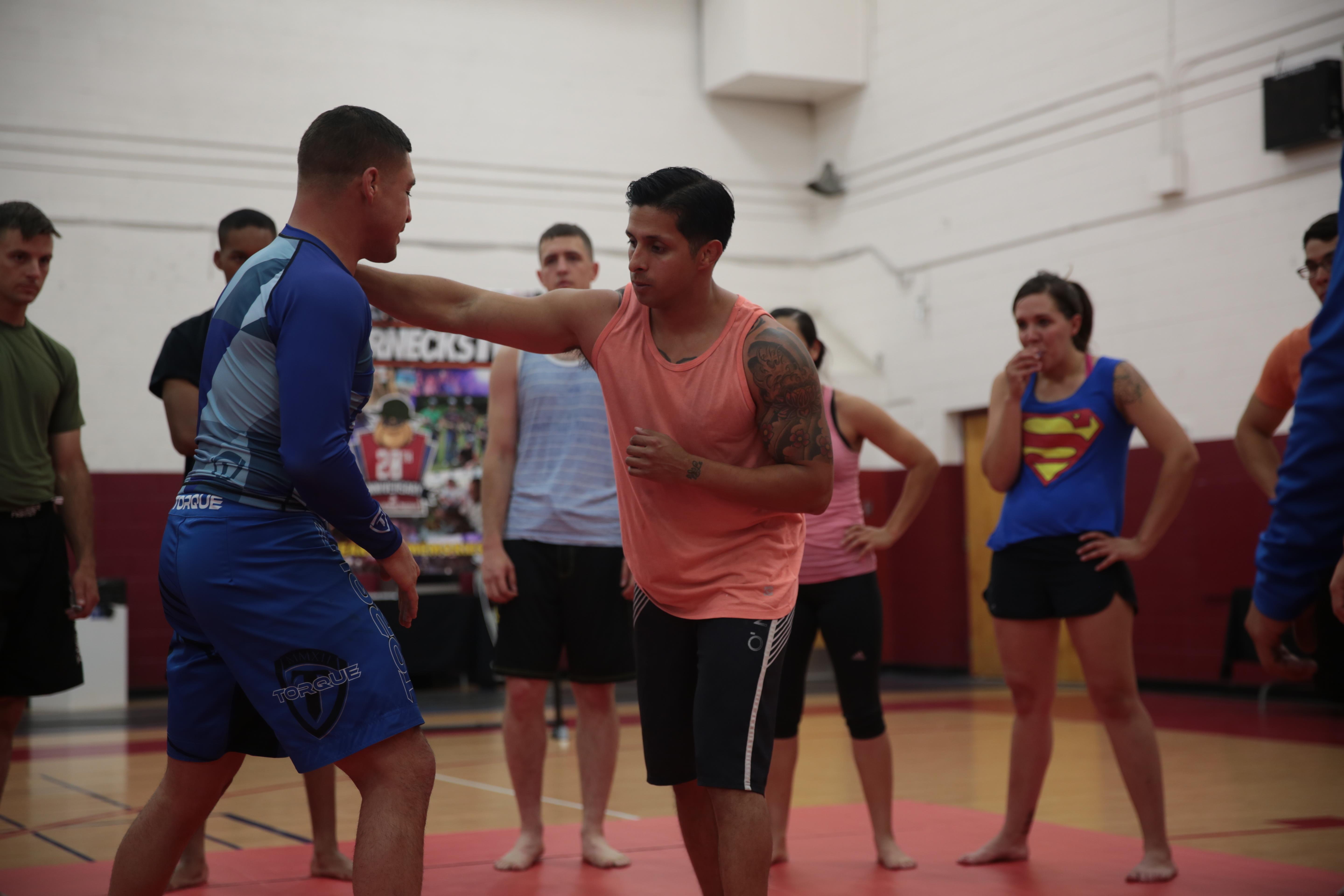 Marines, sailors participate in UFC Clinic and Fight Night