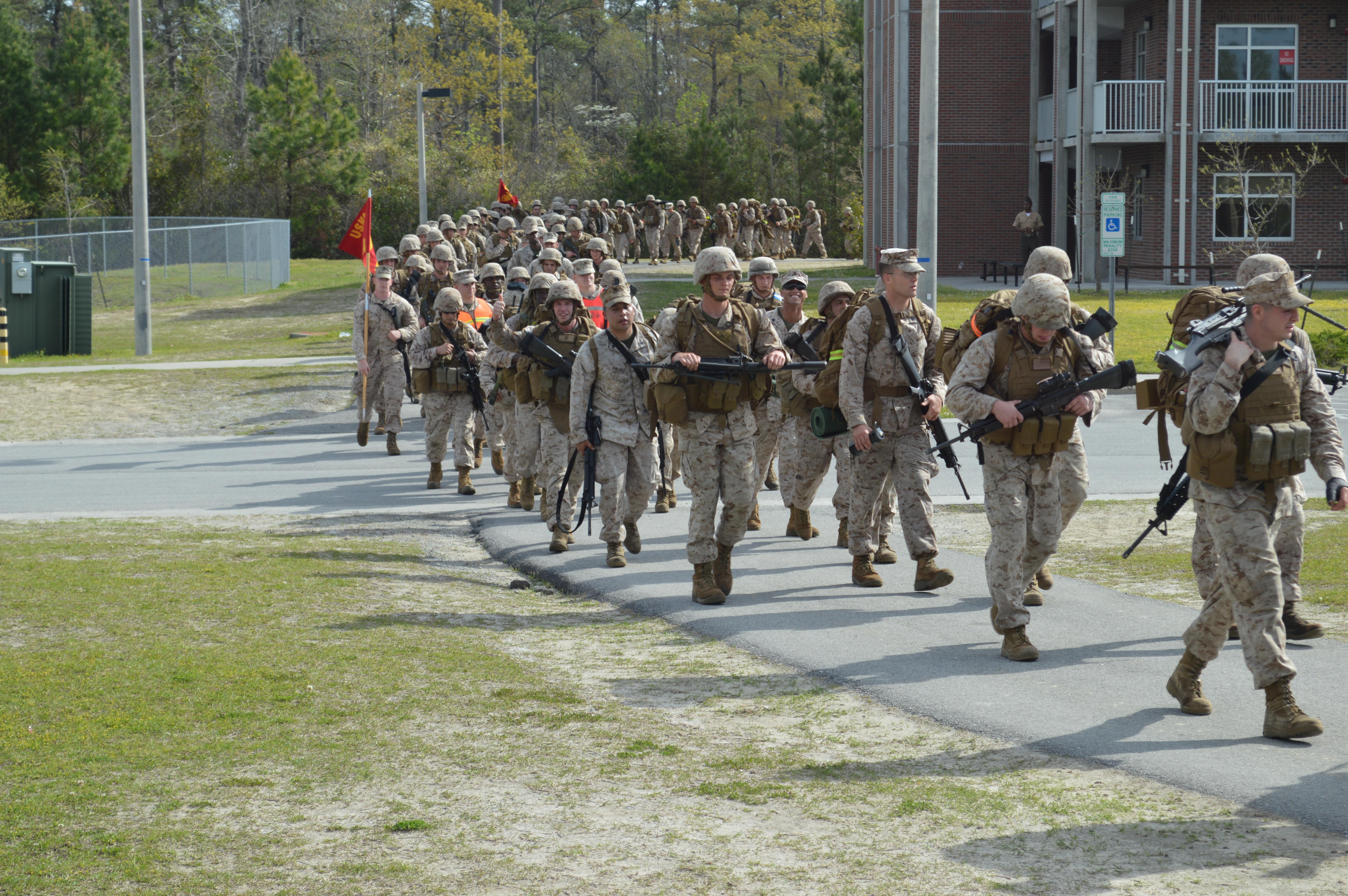 8th Communication Battalion conditioning hike