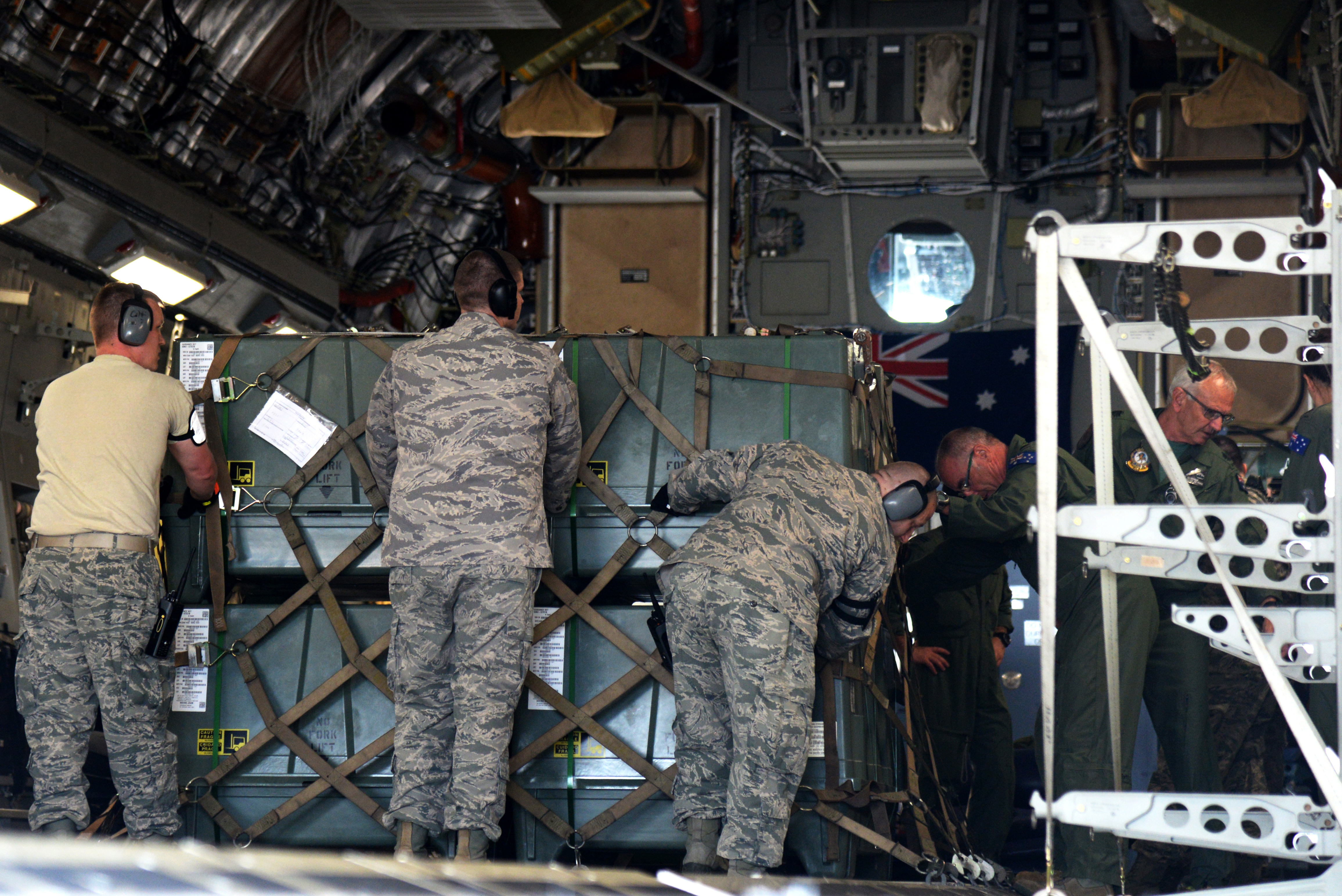 Australians and Americans work together to deliver the mission