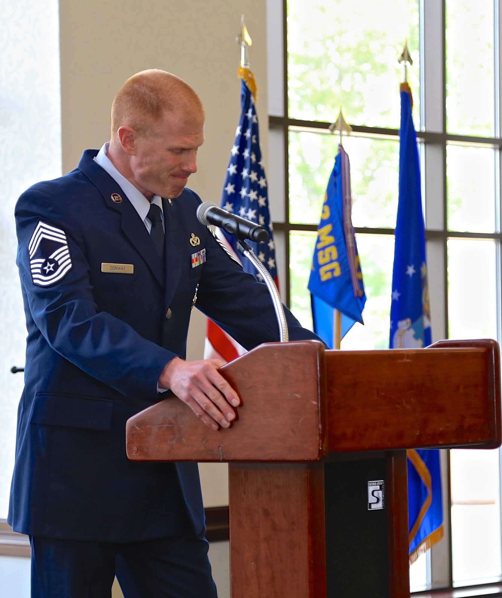 Emotional moment during Chief promotion > 932nd Airlift Wing > Article ...