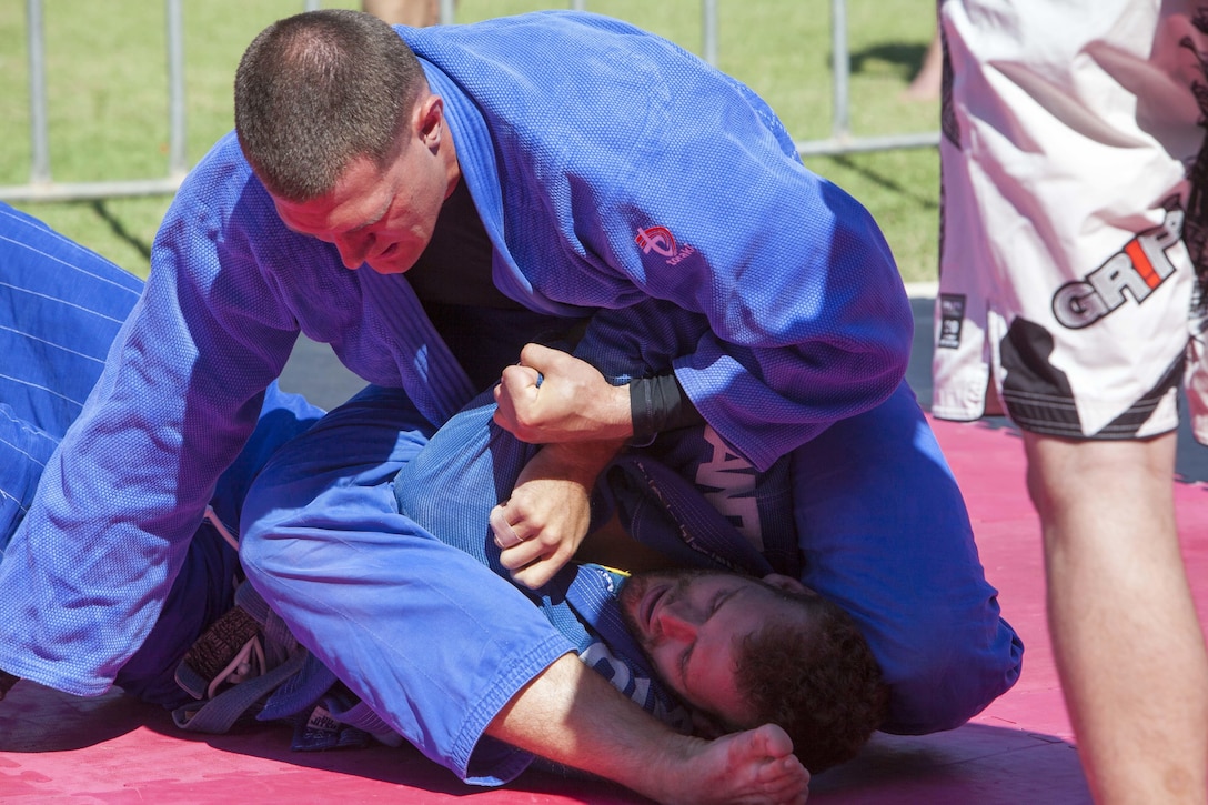 Jiu-jitsu tournament with local Australians, U.S. Marine
