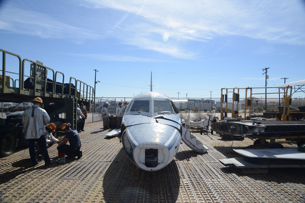 Edwards Fire Department uses AFFT Museum-donated plane for aircraft ...