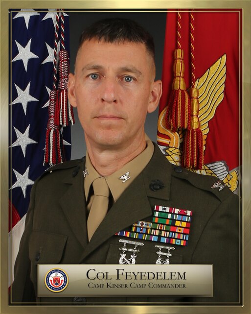 Colonel Feyedelem > Marine Corps Base Camp Butler > Biography