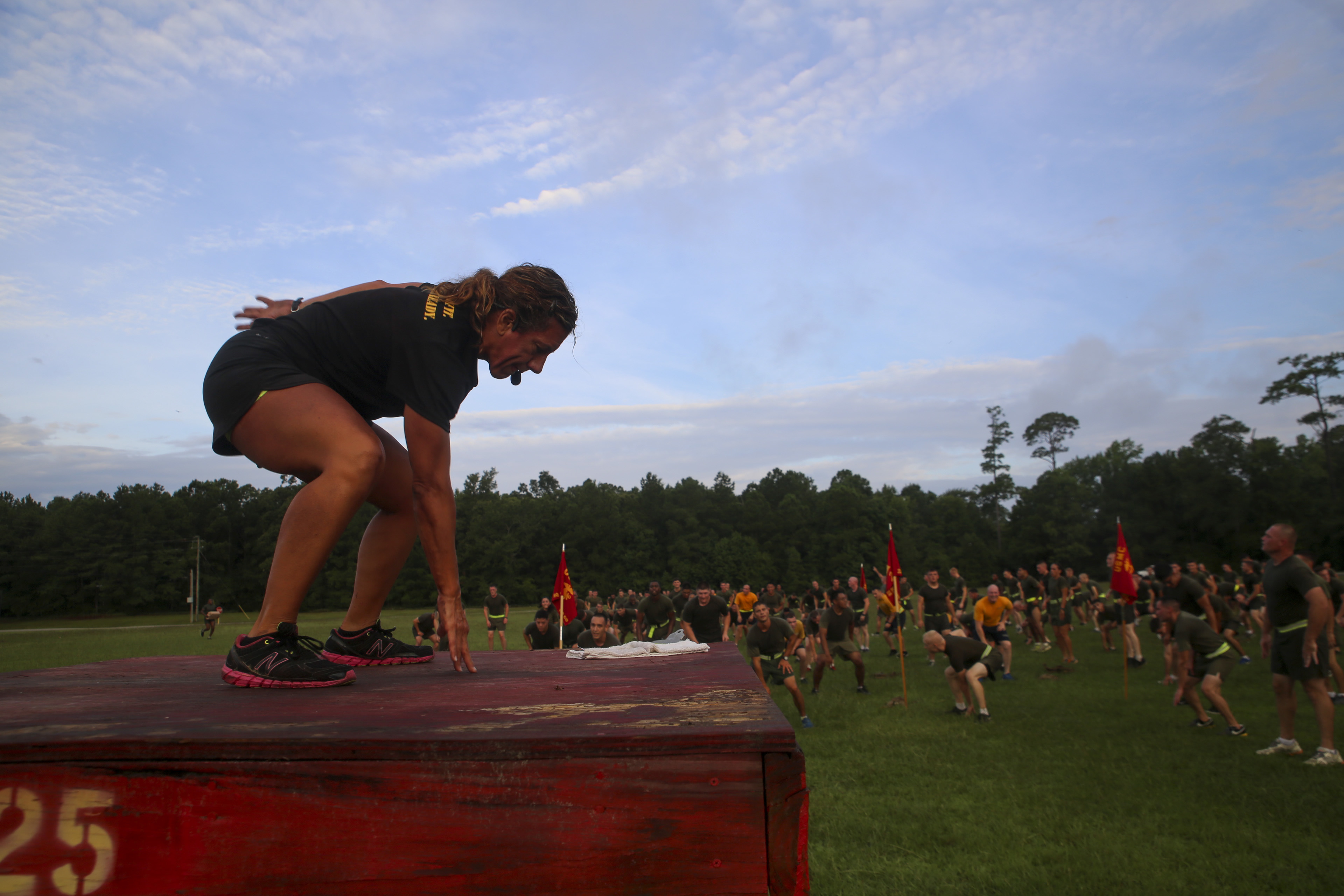 CLR-25 Marines and sailors maintain fitness with 3-mile run, HITT session