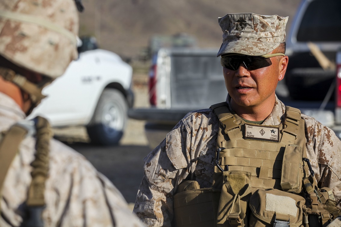 1st MarDiv Leader visits troops during Integrated Training Exercise